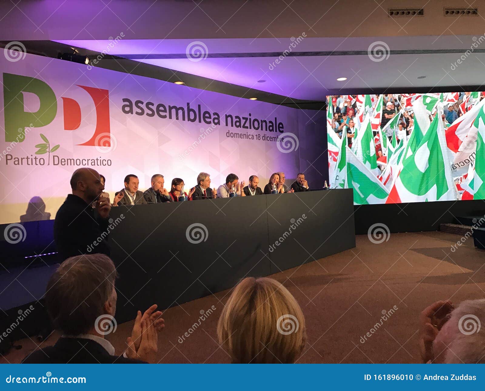 Assemblea Pubblica Del Partito Democratico Italiano Immagine Editoriale ... Assemblea Pubblica Del Partito Democratico Italiano Immagine Editoriale ...