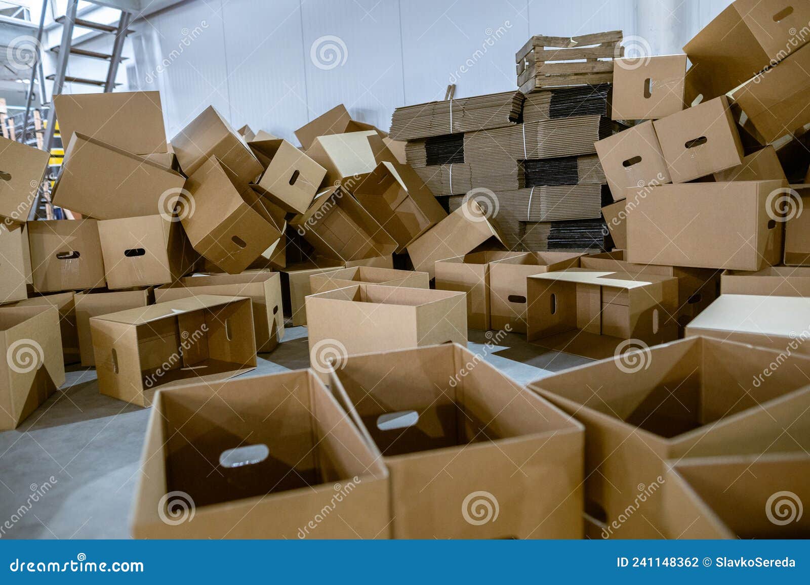 Assembled and Disassembled Folding Cardboard Boxes of Perforated Sheets ...