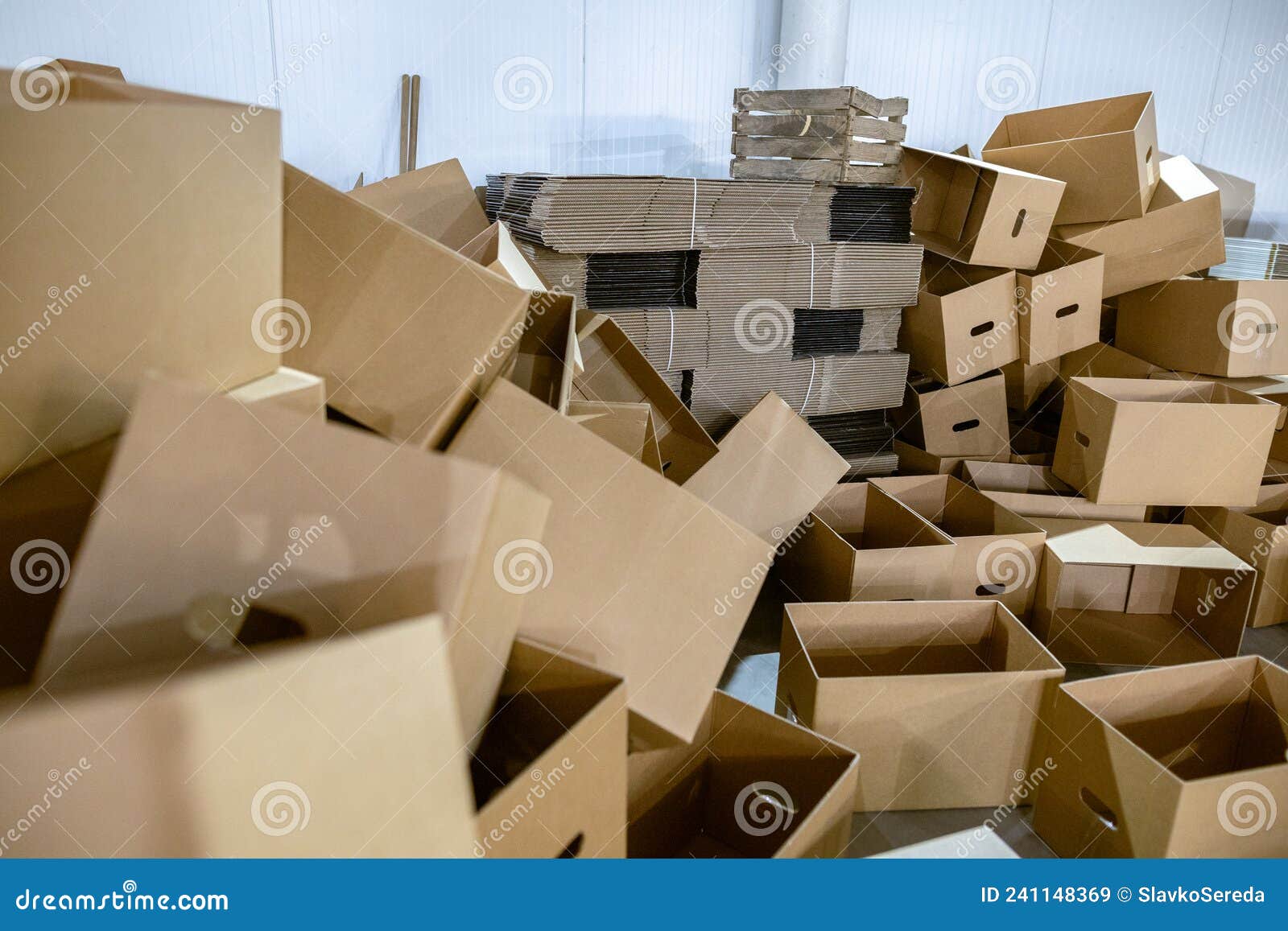 Assembled and Disassembled Folding Cardboard Boxes of Perforated Sheets ...