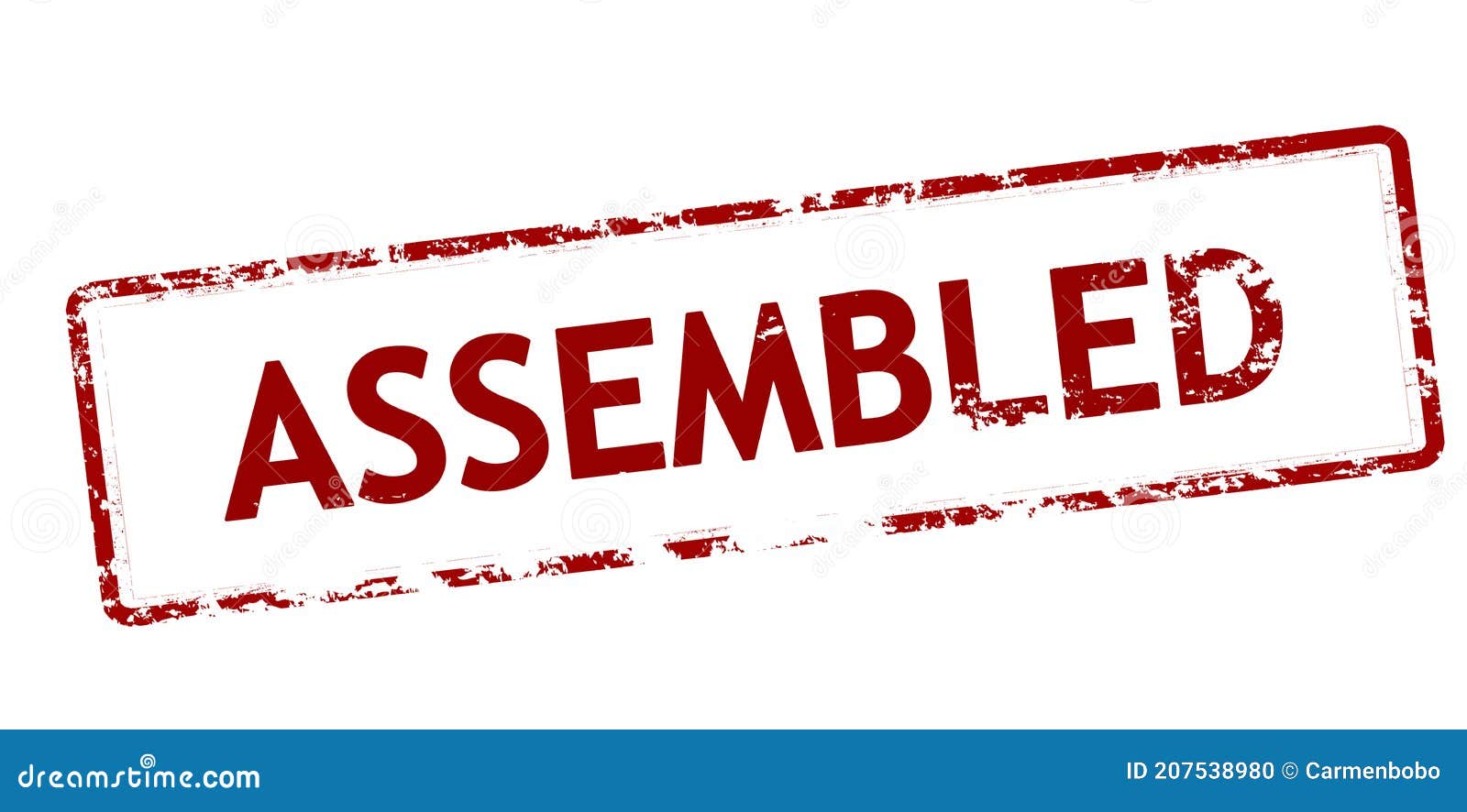 Stamp with Text Assembled by Robot Stock Vector - Illustration of ...