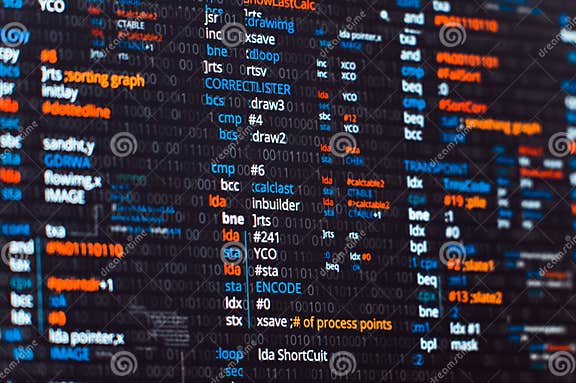 Assembler stock image. Image of application, debugging - 53789359