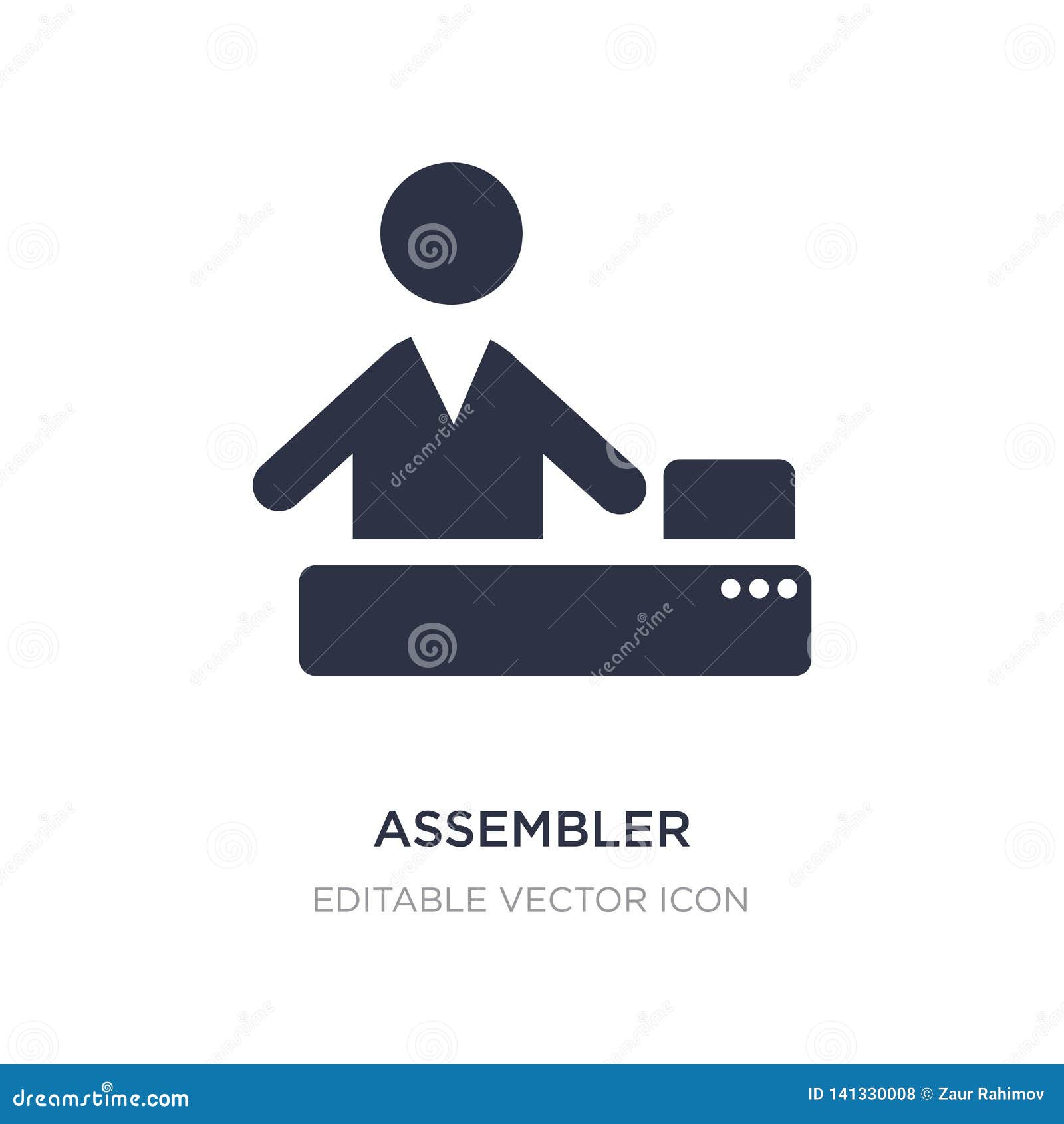 Assembler Icon On White Background. Simple Element Illustration From ...