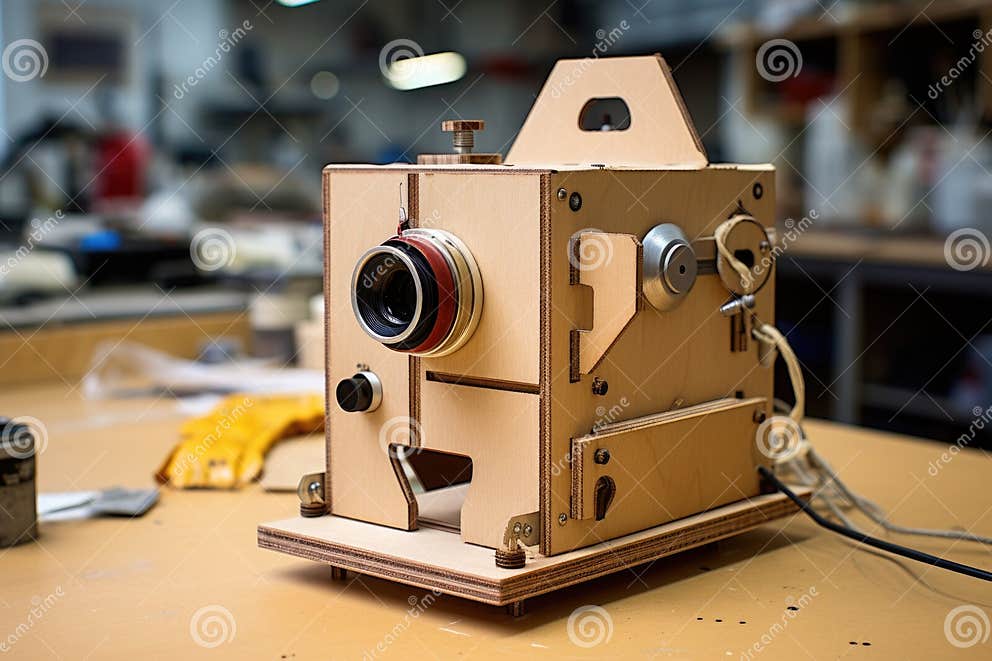 Assembling Cardboard Box for Pinhole Camera Stock Image - Image of ...