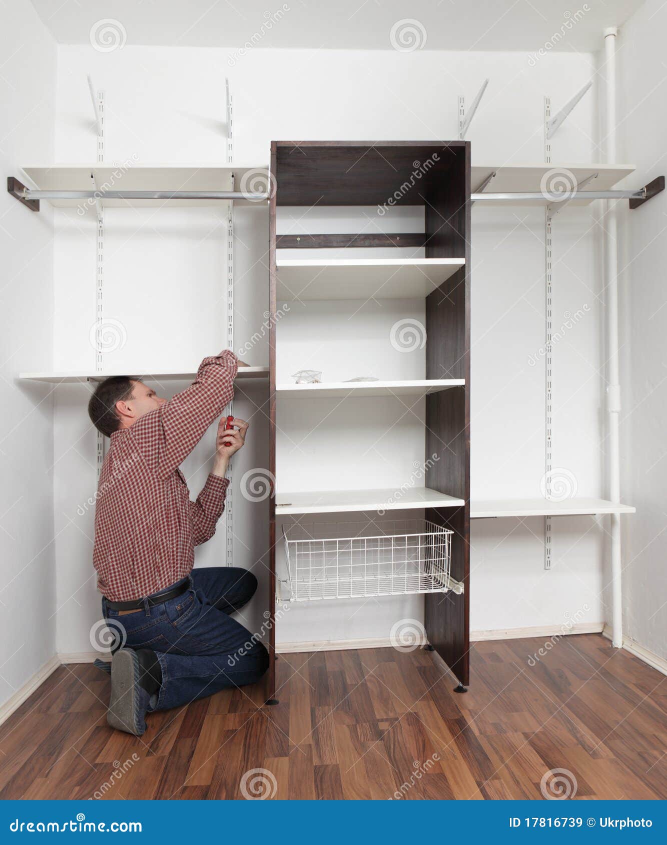 Assembling closet stock image. Image of wardrobe, closet - 17816739