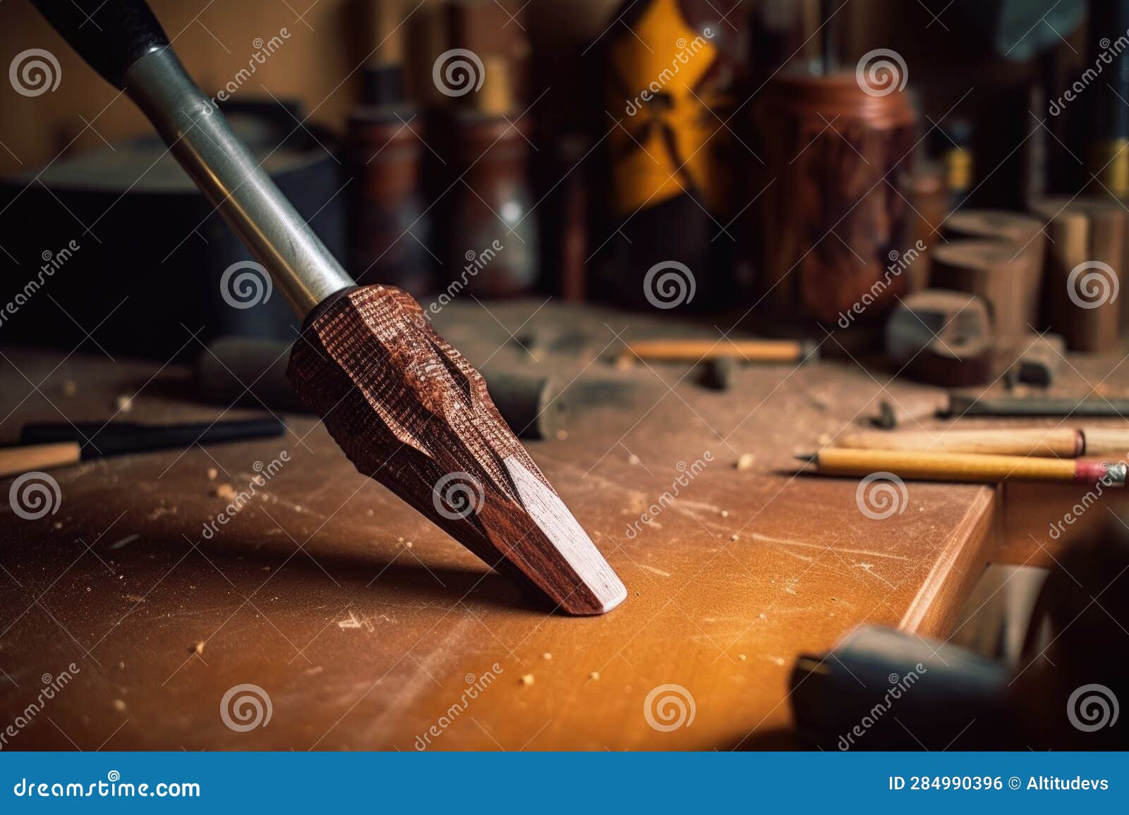 Assembling Cricket Bat Handle with Blade Stock Illustration ...