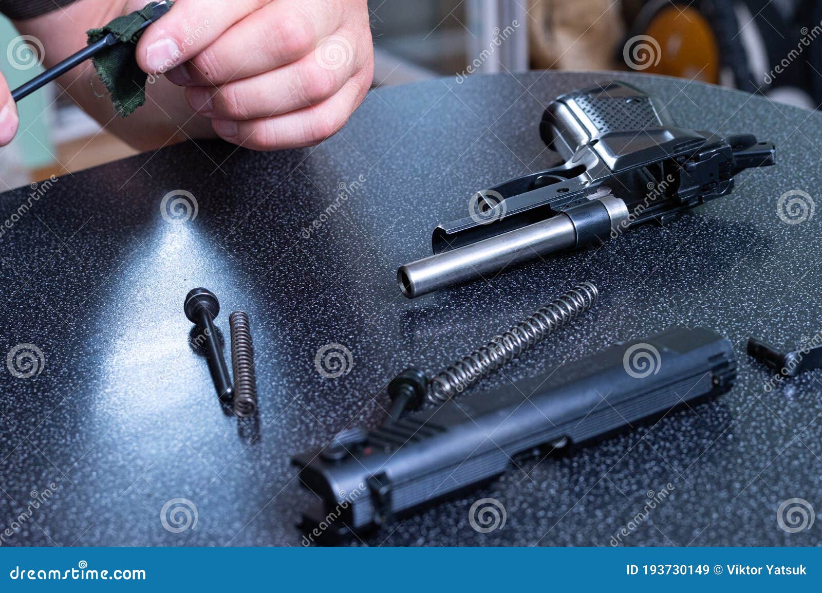 Assembling and Disassembling the Pistol at Home. Maintenance of Weapons ...