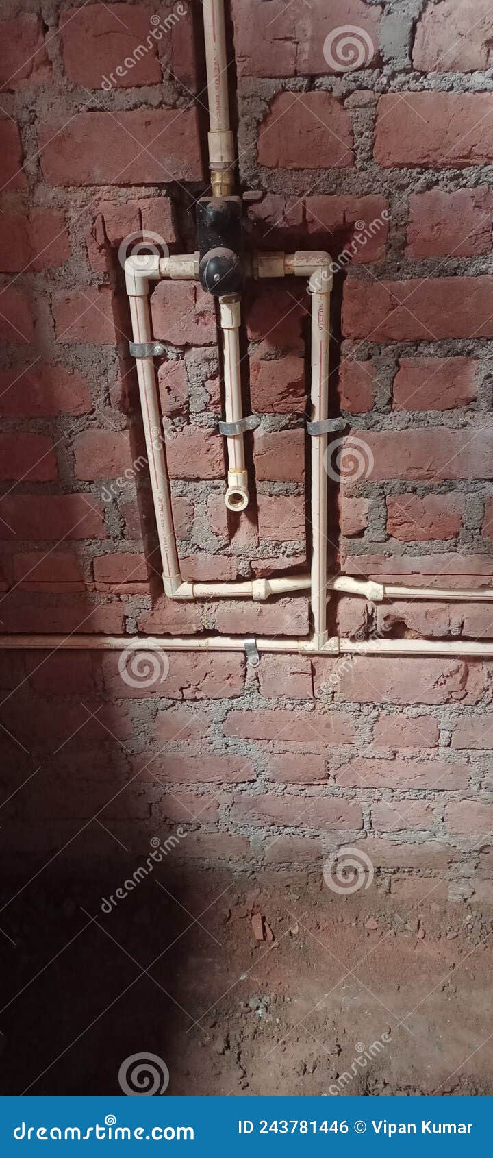 Assembling Diverter Fitting Cpvc Fitting Stock Photo - Image of tile ...