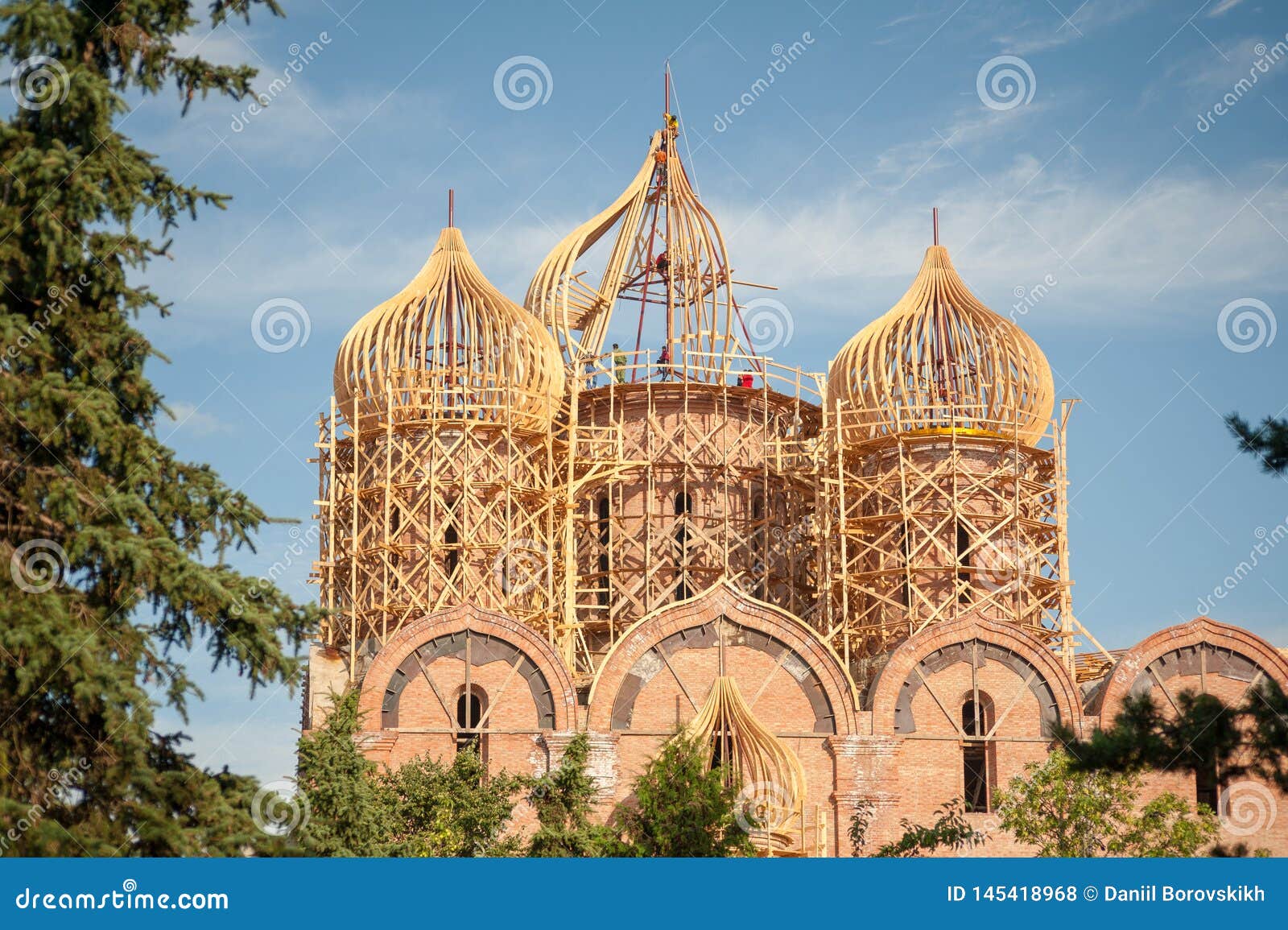 Assembling the Dome Church stock photo. Image of bell - 145418968