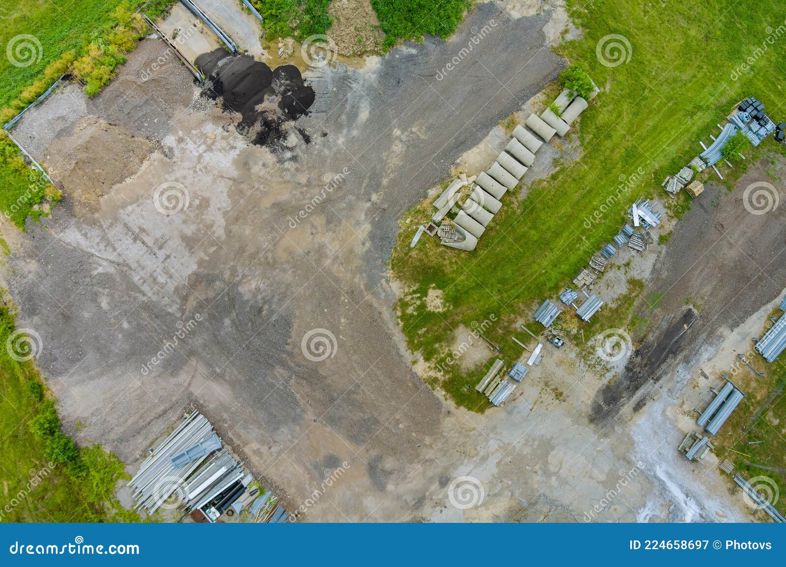 Assembling Drainage System, Rectangular Drainage Pipes Holes on the ...