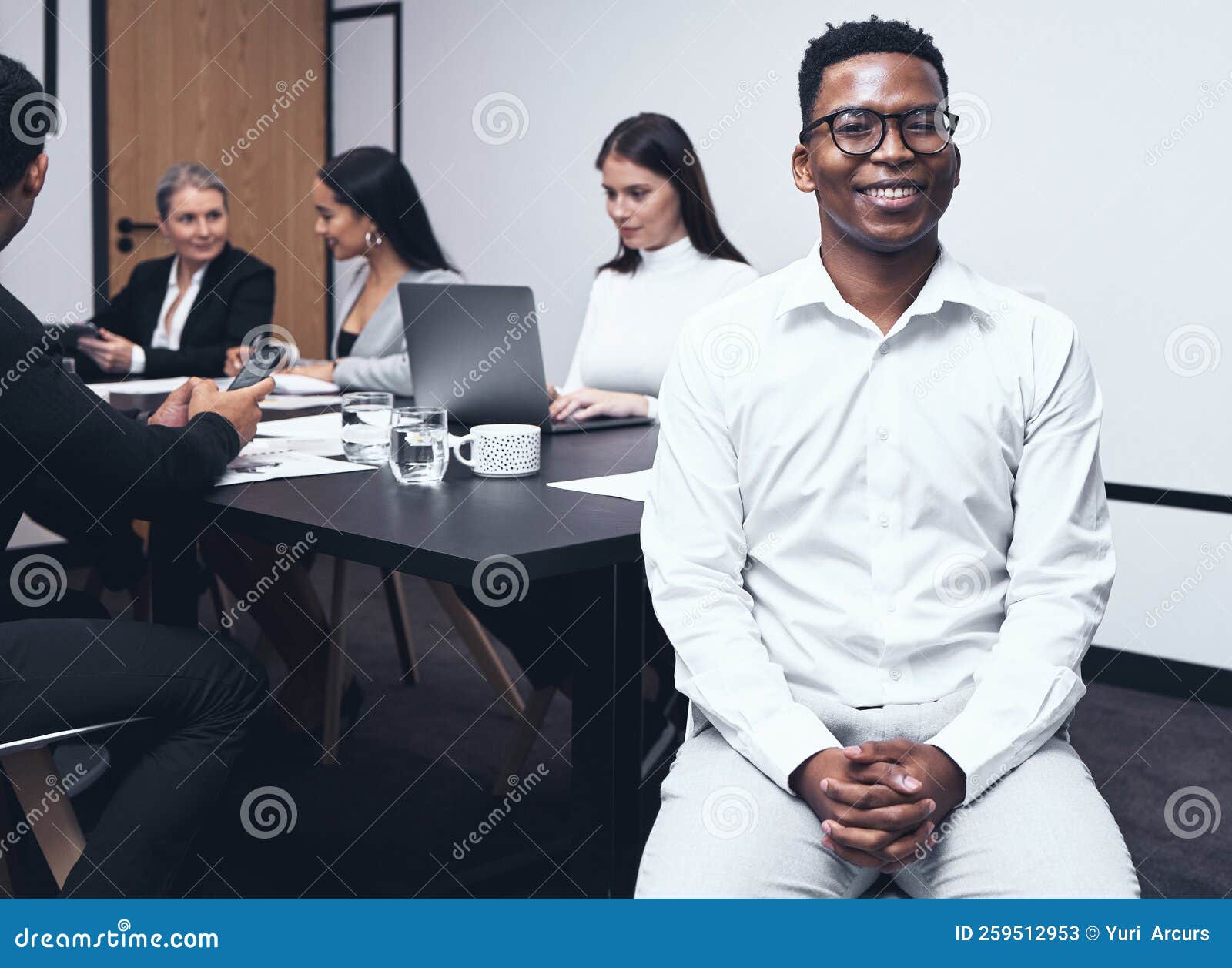Assembling the Dream Team. a Young Businessman during a Brainstorming ...