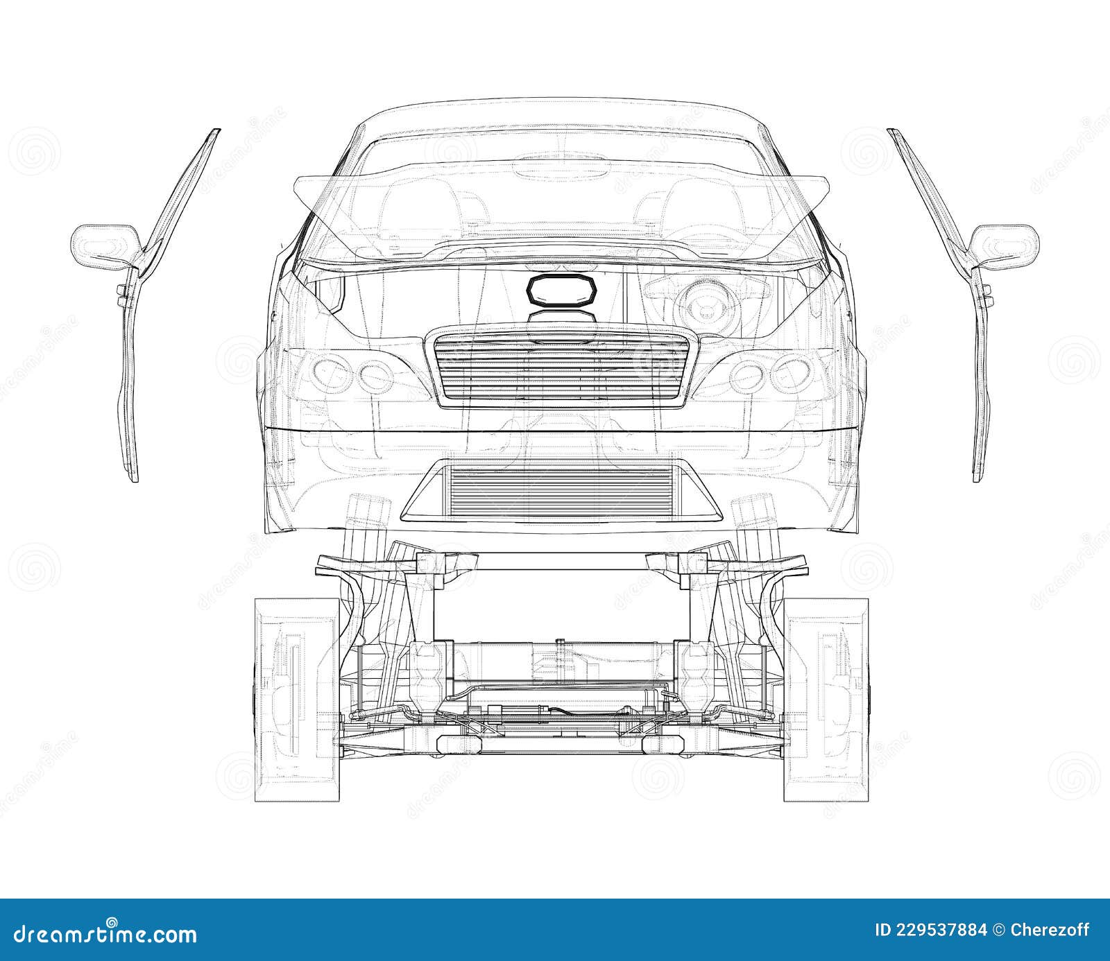 Assembling Electric Car. Vector Stock Vector - Illustration of design ...