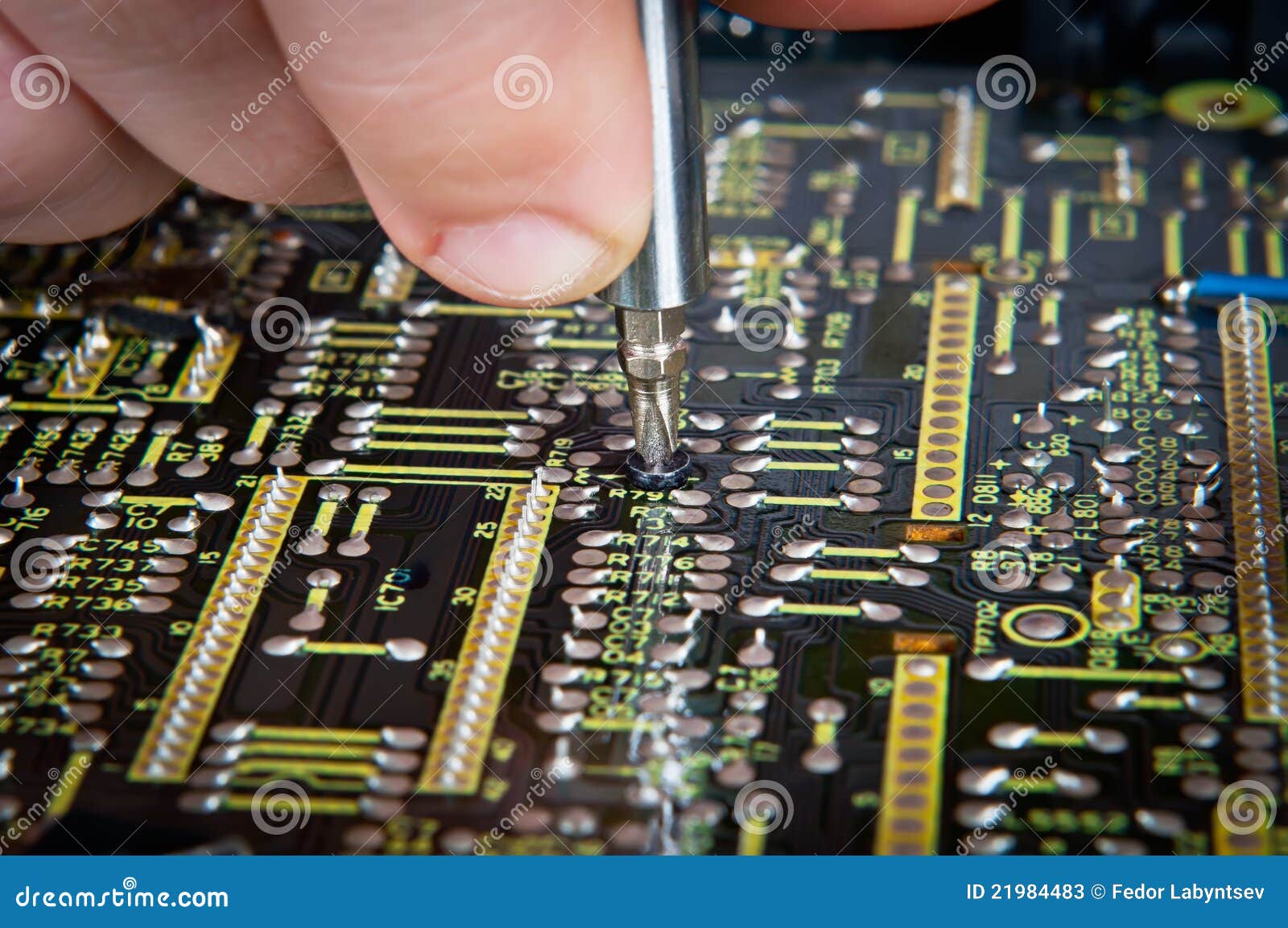 Assembling of electronic stock image. Image of integral - 21984483