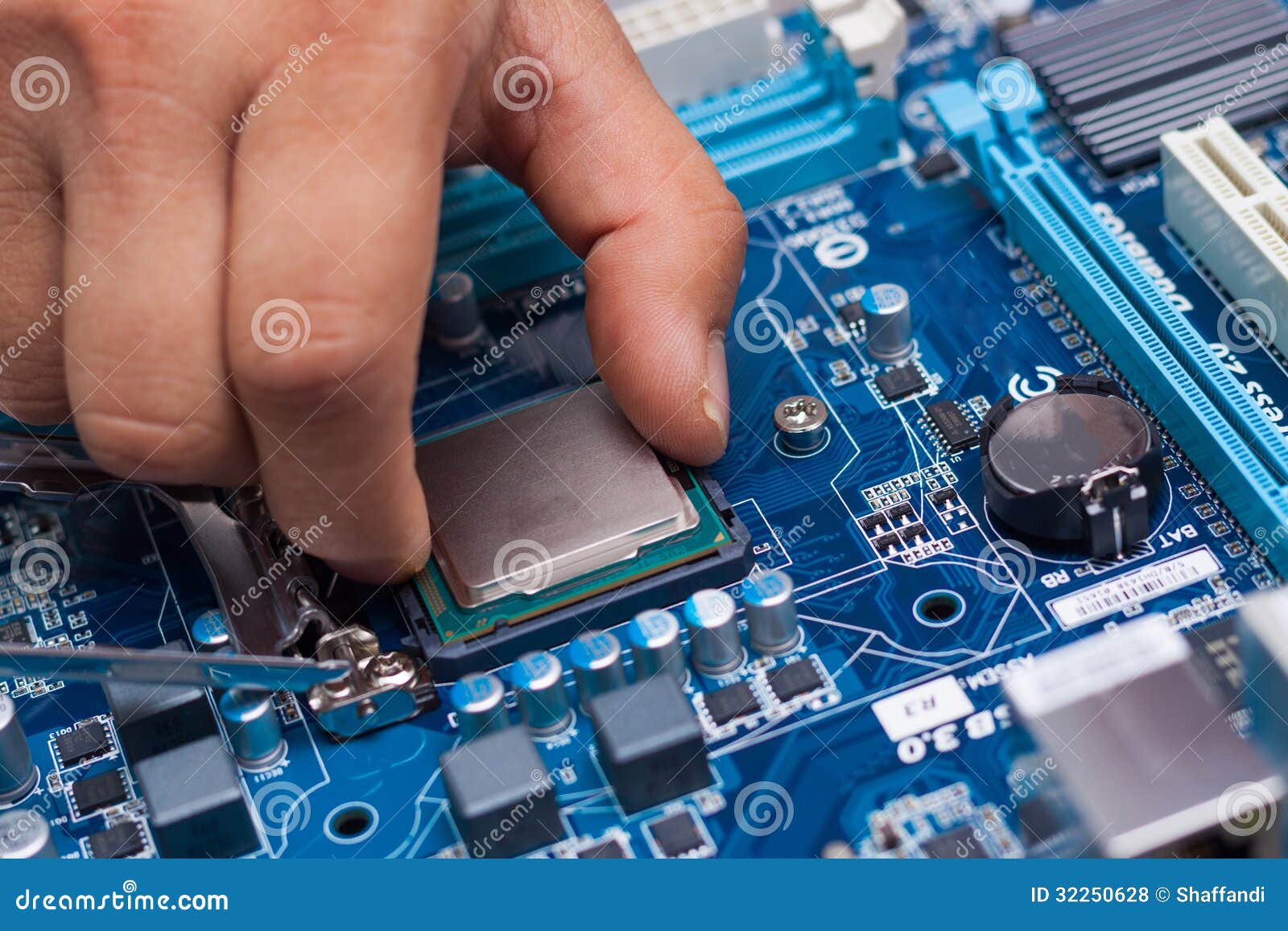 Assembling High Performance Personal Computer Stock Photo - Image of ...