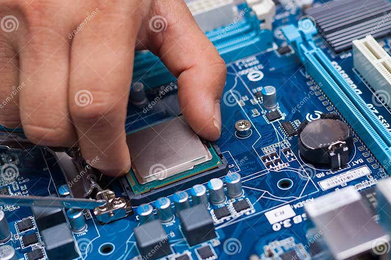 Assembling High Performance Personal Computer Stock Photo - Image of ...