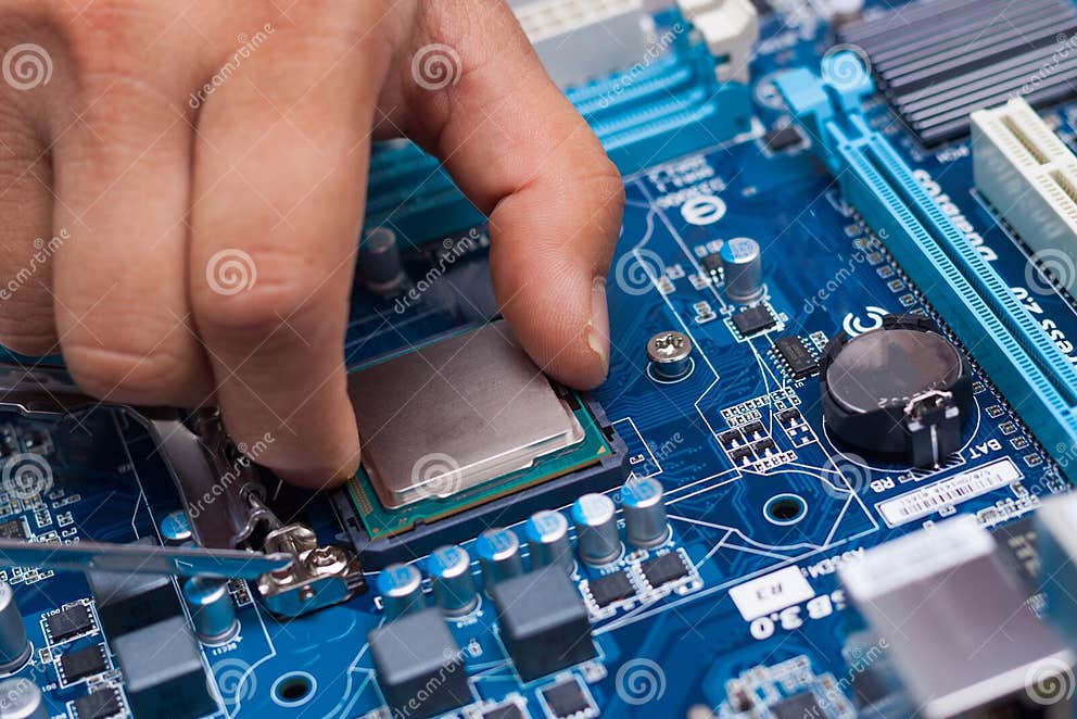 Assembling High Performance Personal Computer Stock Photo - Image of ...