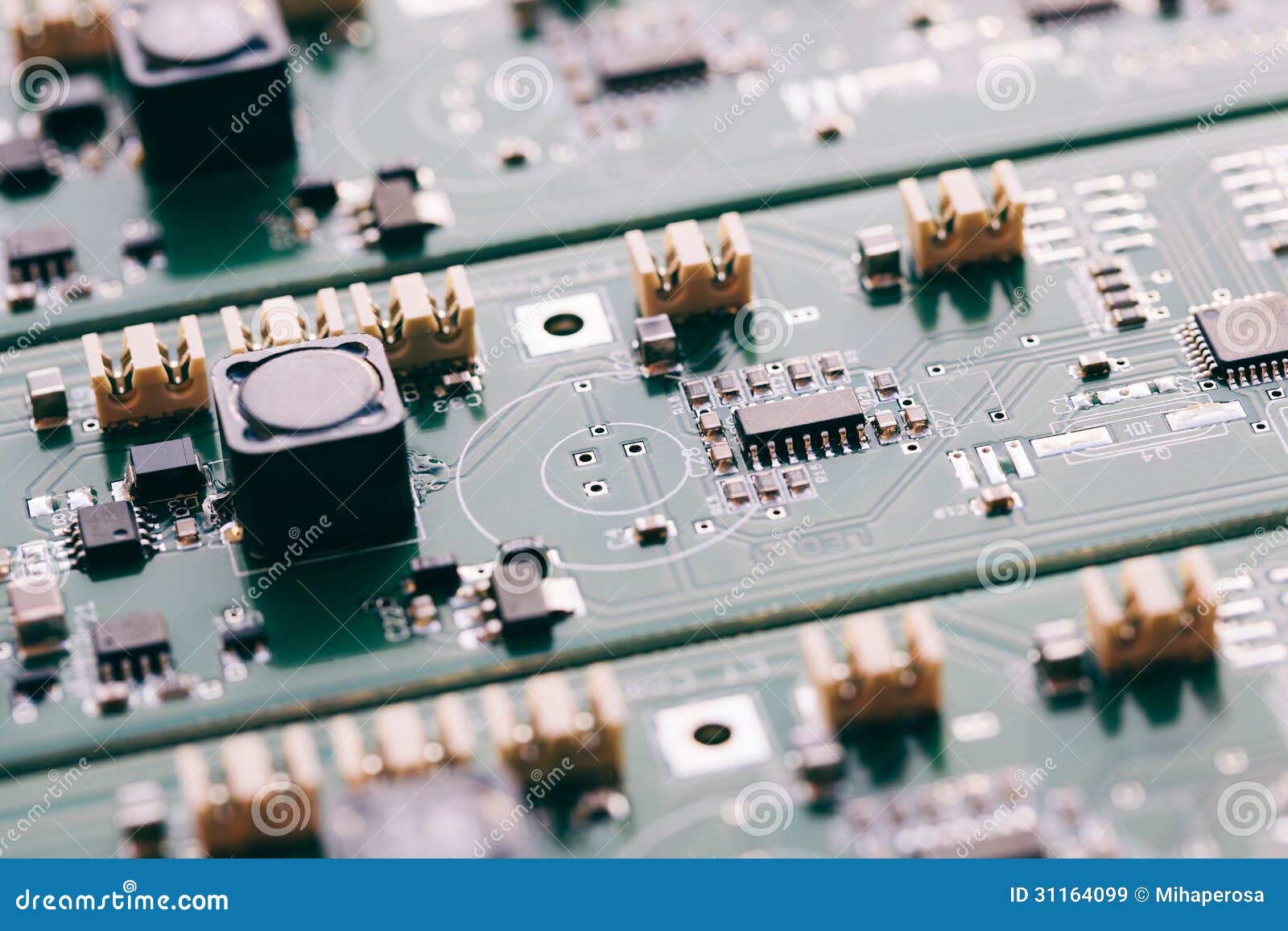 Assembling Line - Electronics Stock Image - Image of mother, macro ...