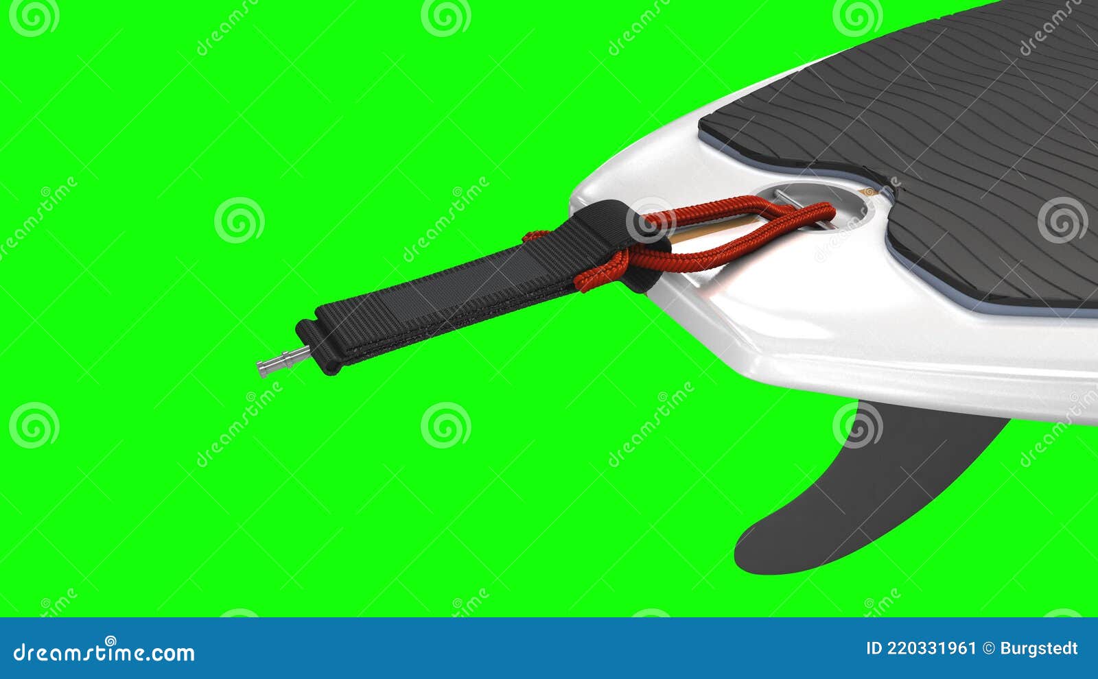 Assembling Single Parts of a Surfboard Showing the Structure on Green ...