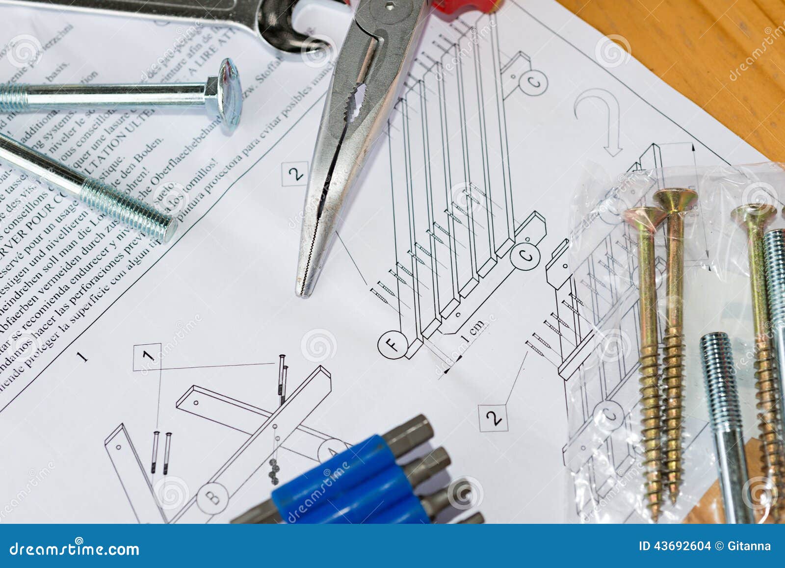 Assembling a table stock photo. Image of assembly, outdoor - 43692604