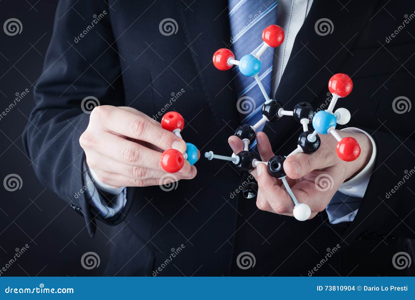 Assembling a Tnt Molecular Structure Stock Photo - Image of energy ...