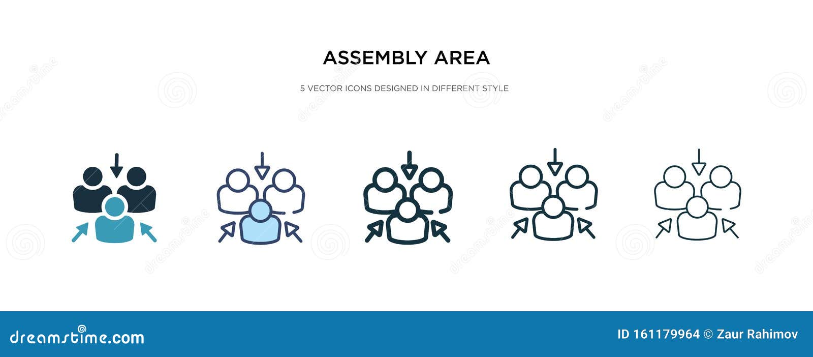 Assembly Area Icon in Different Style Vector Illustration. Two Colored ...