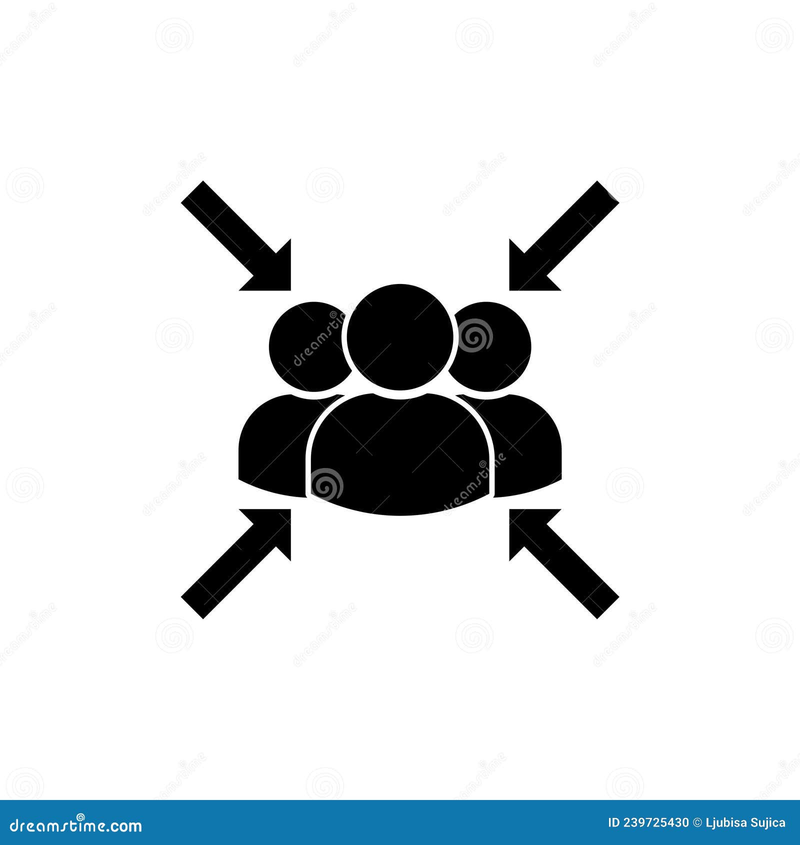 Assembly Area Icon Isolated on White Background Stock Vector ...