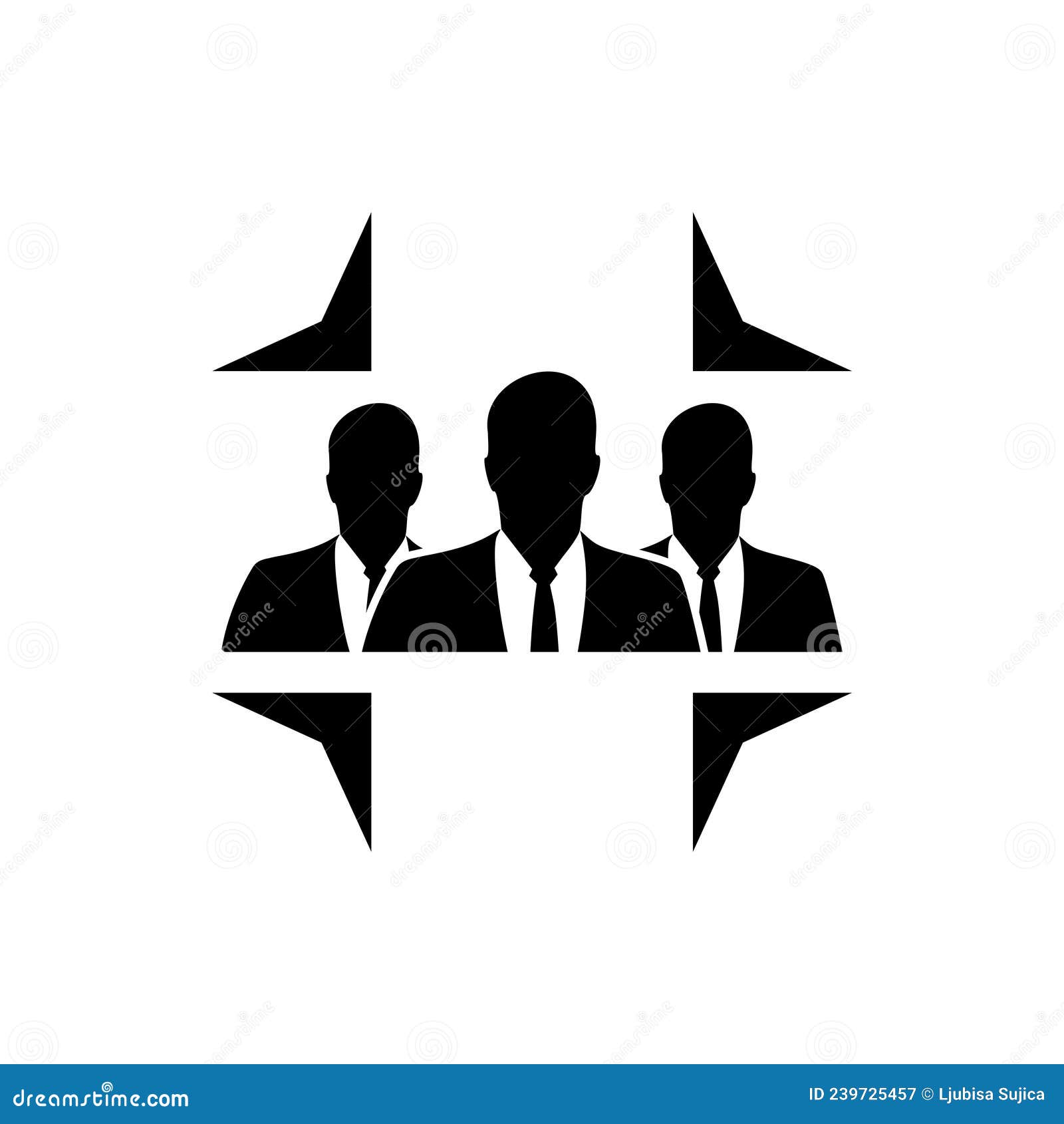 Assembly Area Icon Isolated on White Background Stock Vector ...