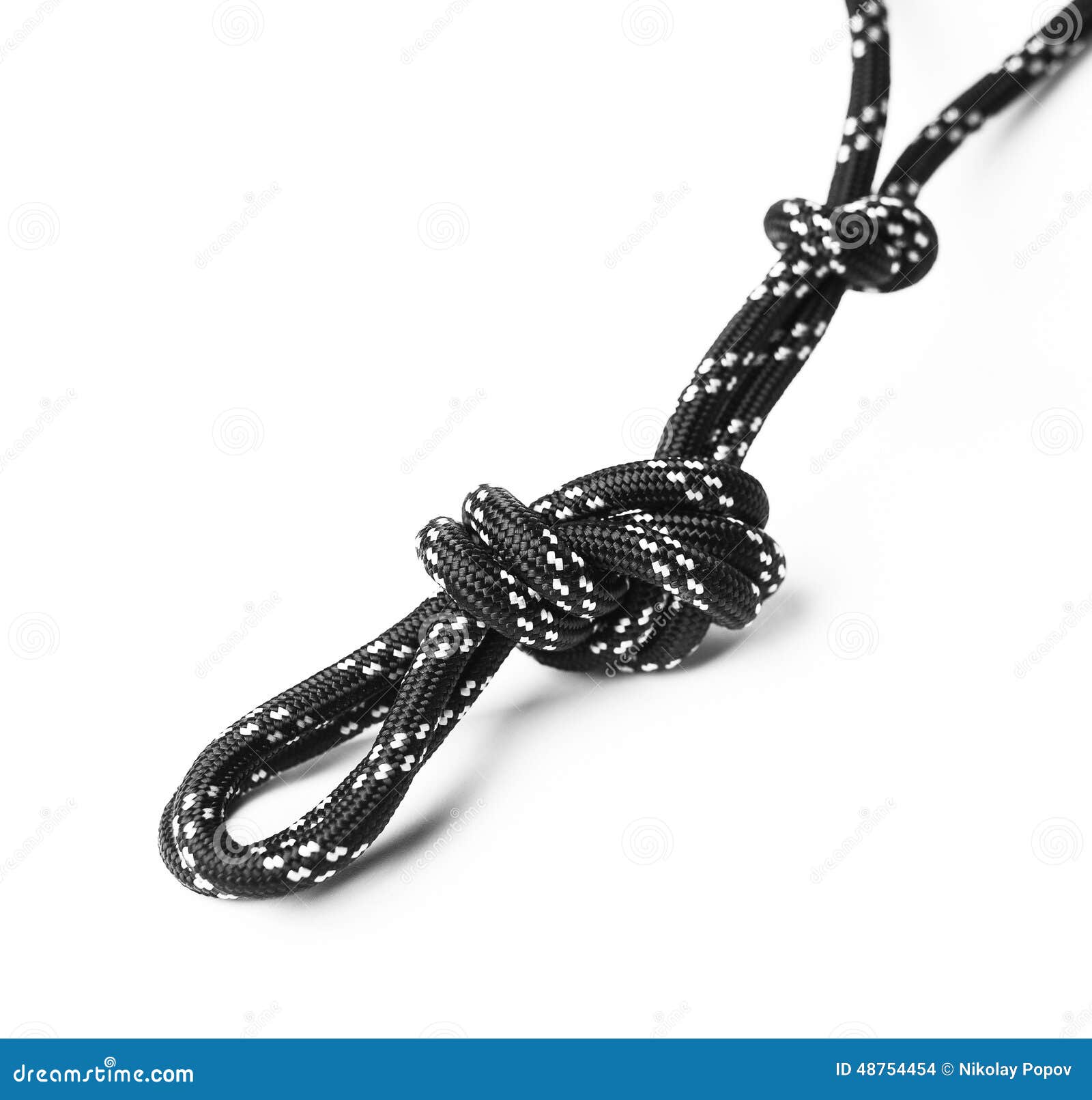 The Assembly of Black Rope. Stock Photo - Image of material, connection ...