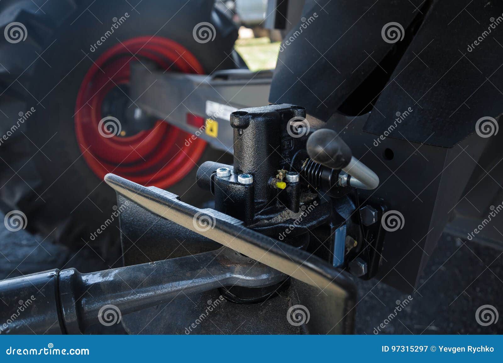 Assembly for Combine Harvester and Trailer for Header Stock Image ...