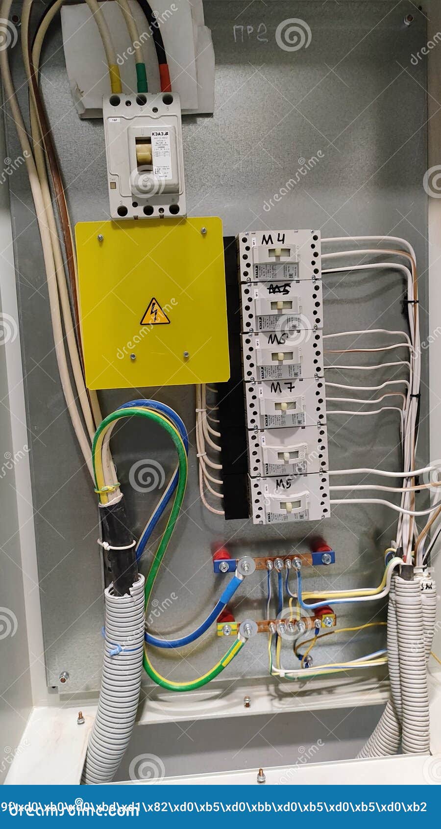 Assembly of the Electrical Panel. Connections of Shielding Elements ...