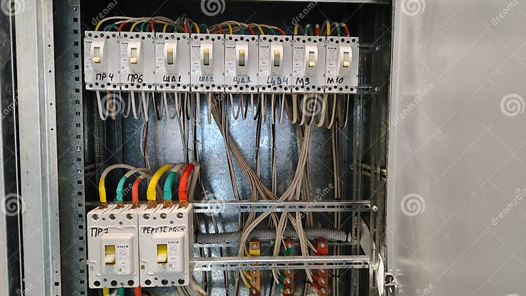 Assembly of the Electrical Panel. Connections of Shielding Elements ...