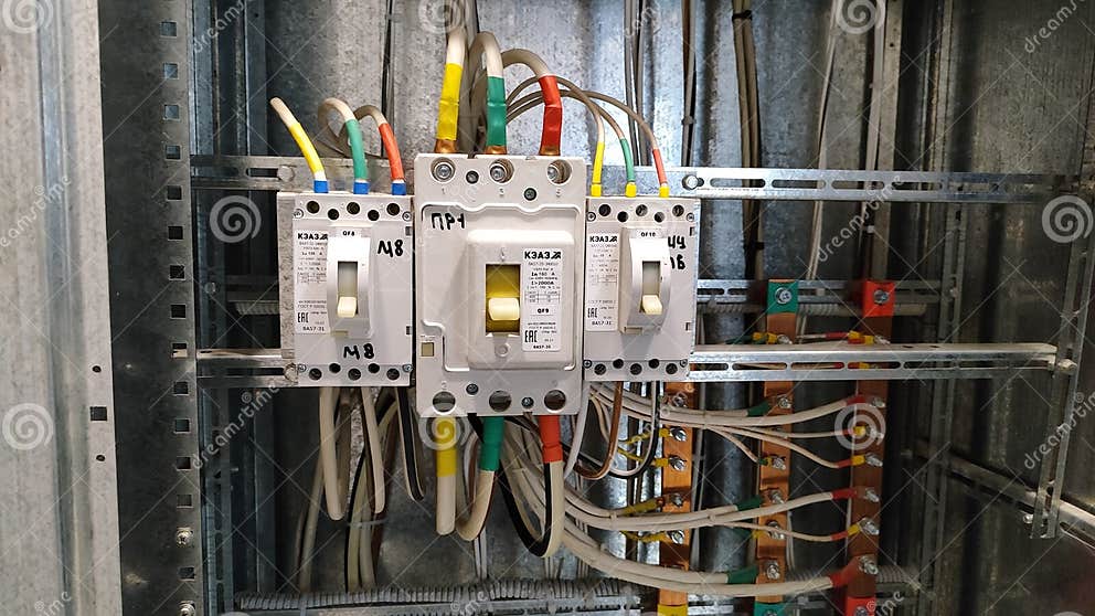 Assembly of the Electrical Panel. Connections of Shielding Elements ...