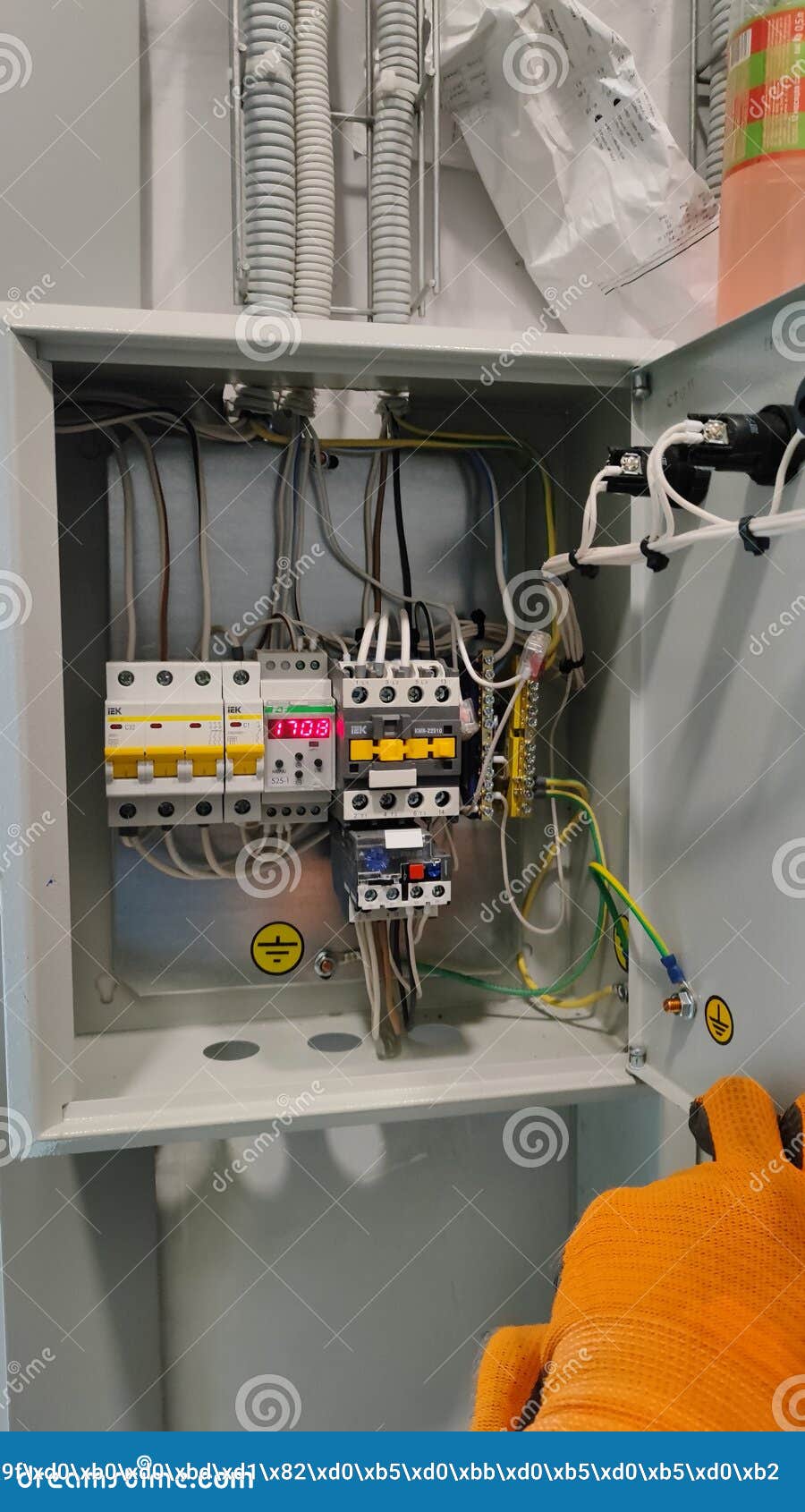 Assembly of the Electrical Panel. Connections of Shielding Elements ...