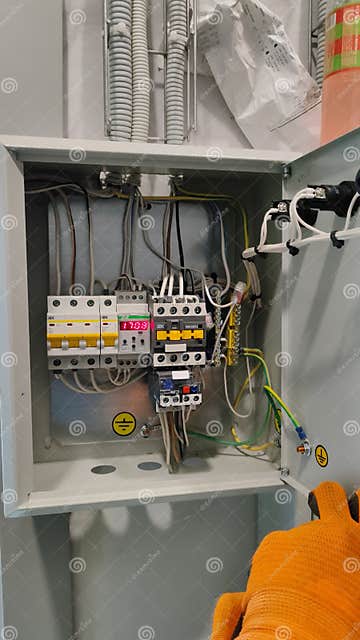 Assembly of the Electrical Panel. Connections of Shielding Elements ...