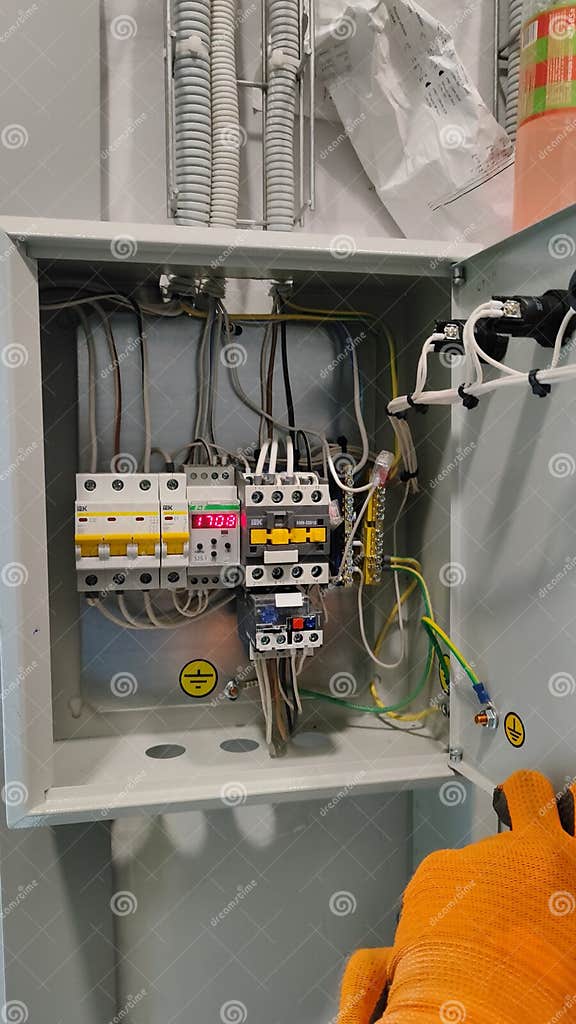 Assembly of the Electrical Panel. Connections of Shielding Elements ...