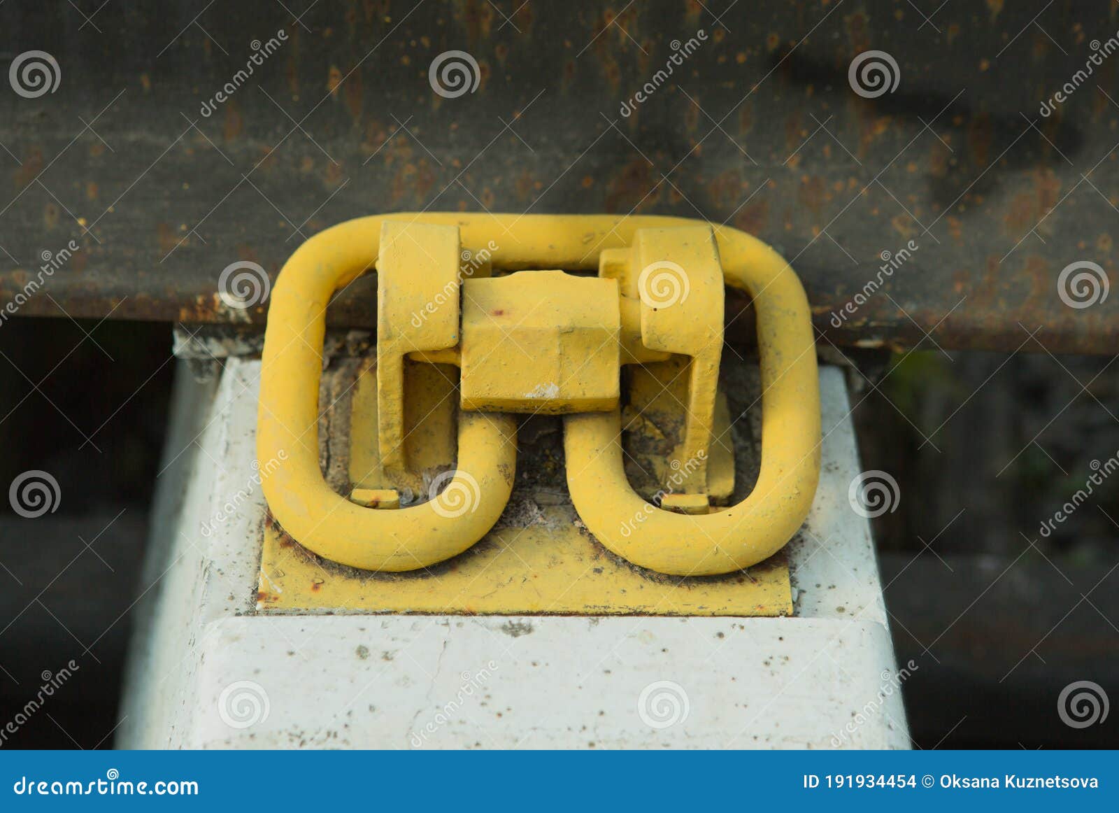 Railway Equipment. Assembly for Fastening Railroad Rails Stock Photo ...