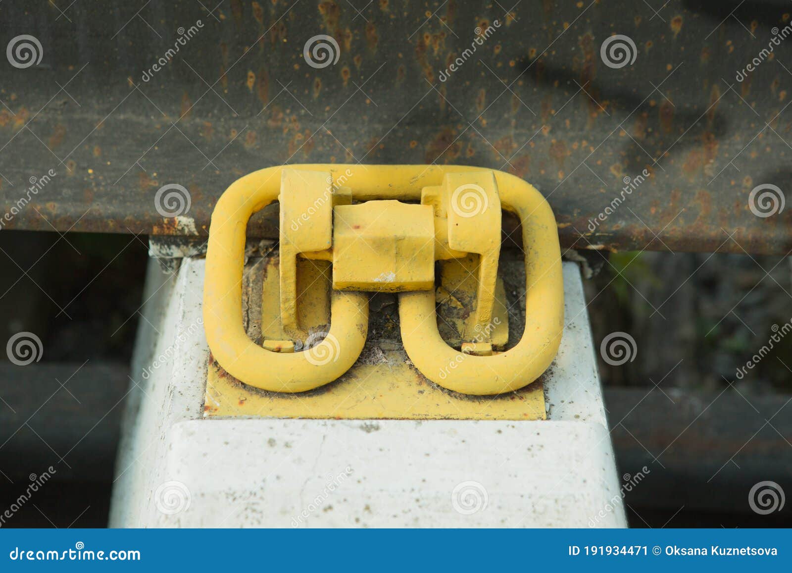 Railway Equipment. Assembly for Fastening Railroad Rails Stock Image ...