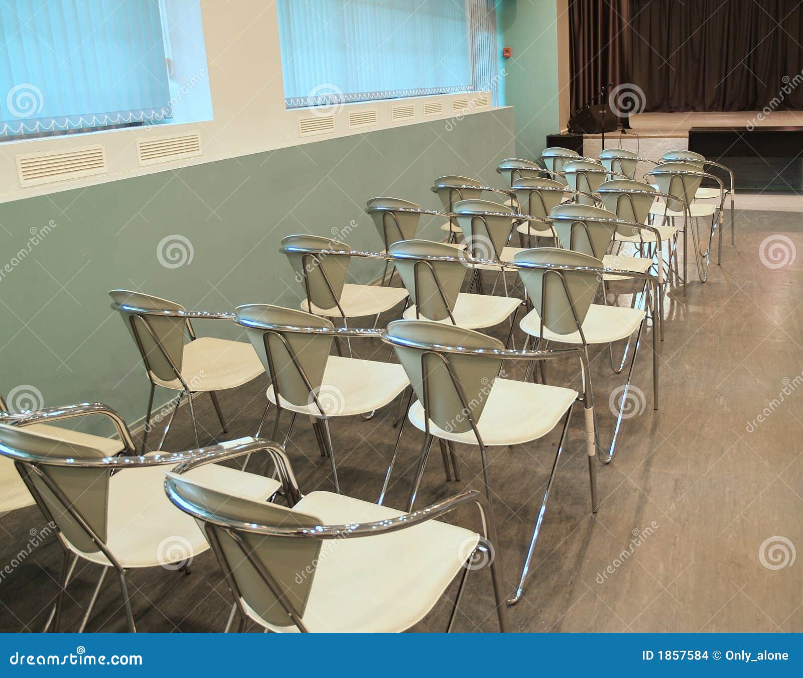 Empty Assembly Line Closeup And Lean Management Principles Presentation ...