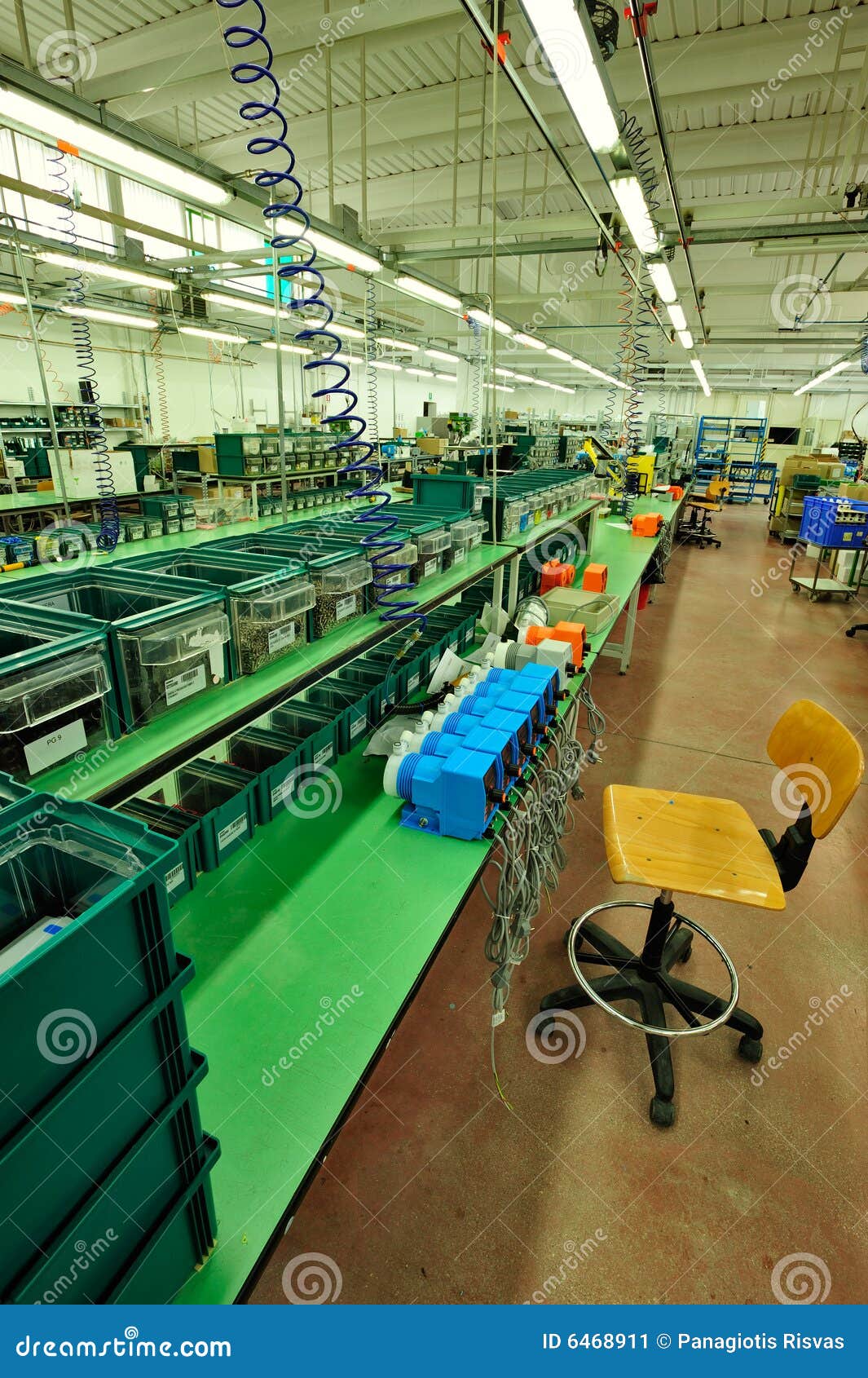 Assembly line stock image. Image of metal, product, manufacture - 6468911