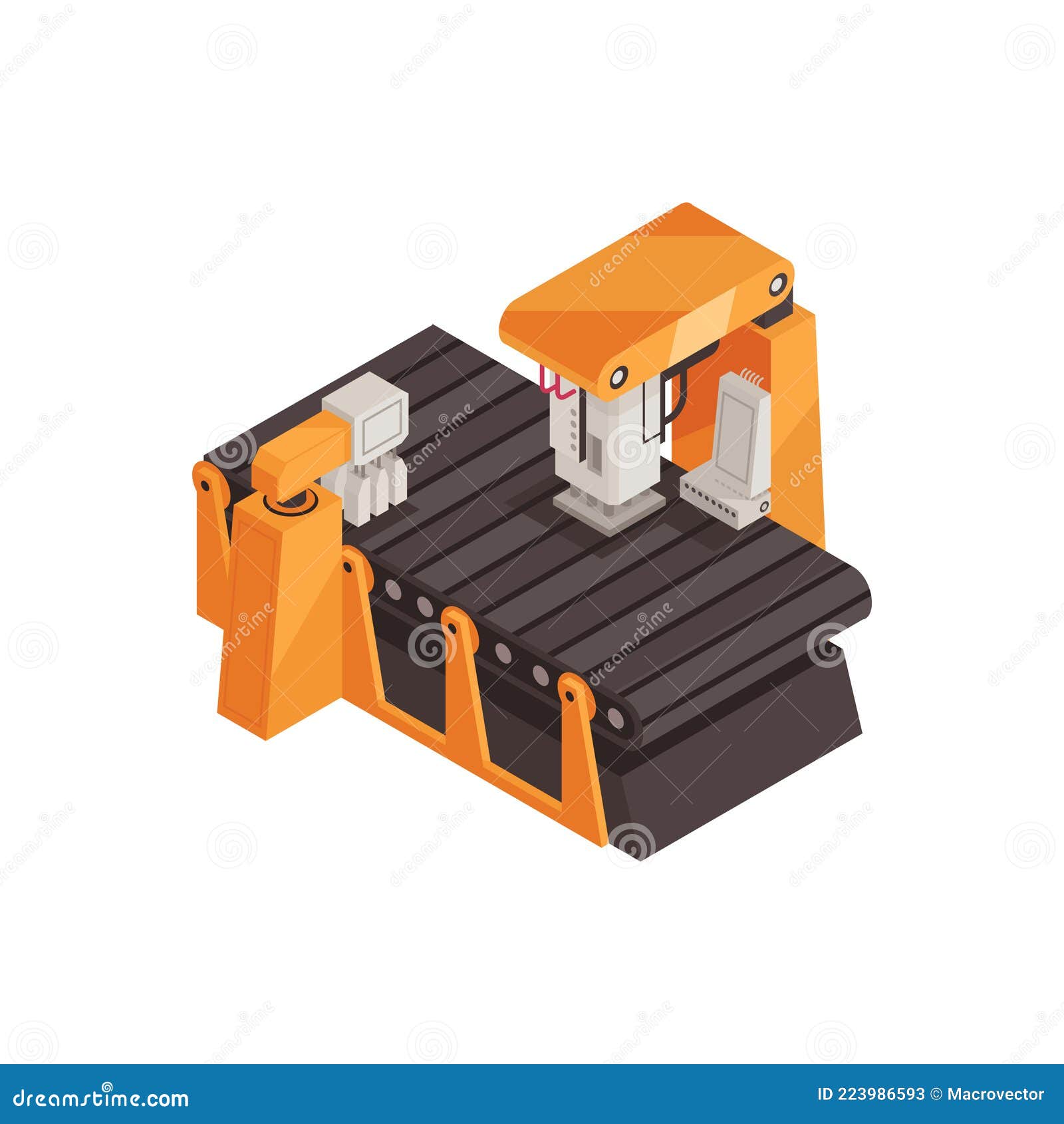 Assembly Line Icon stock vector. Illustration of tool - 223986593
