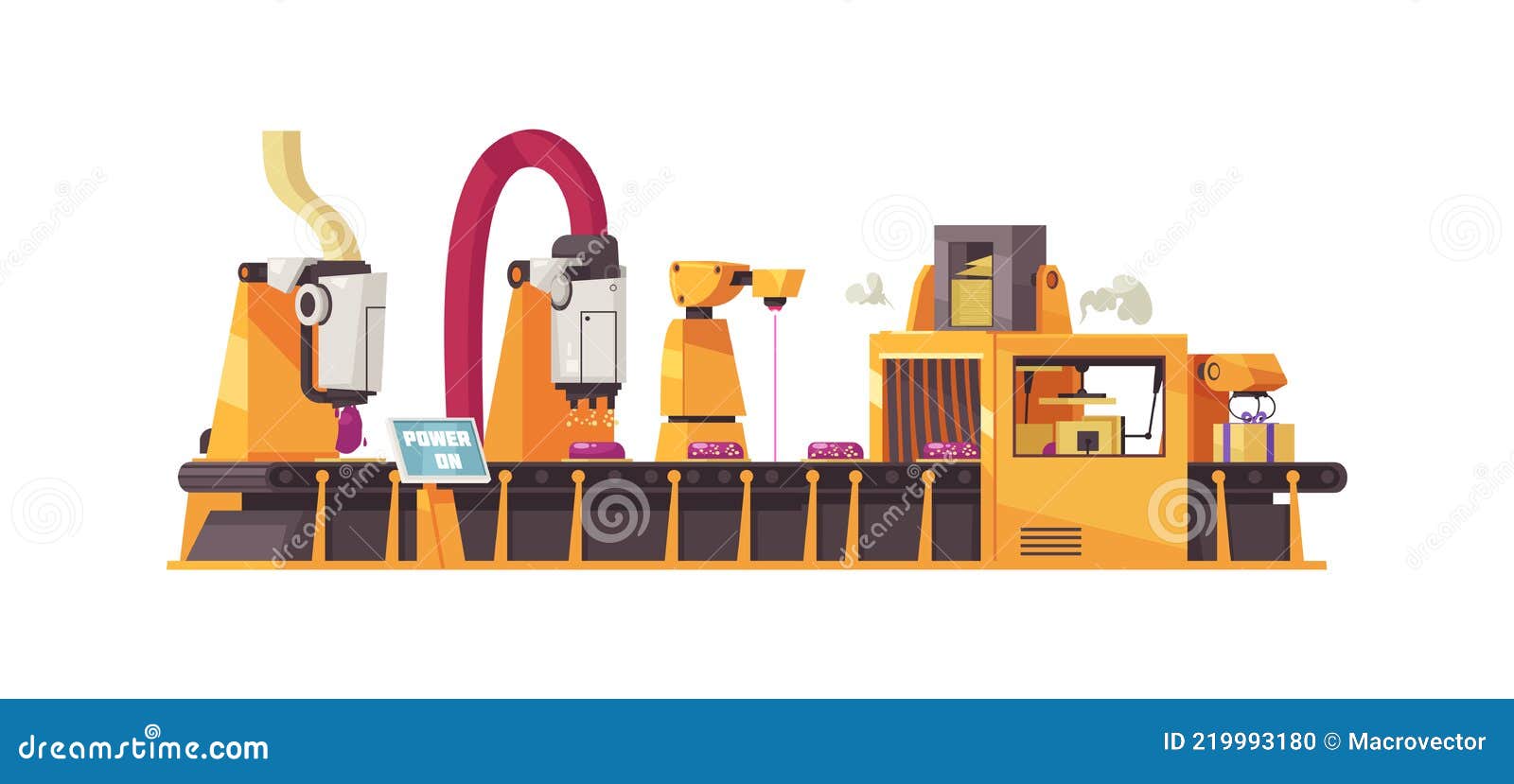 Factory Assembly Line Cartoon Factory Assembly Line Cartoon