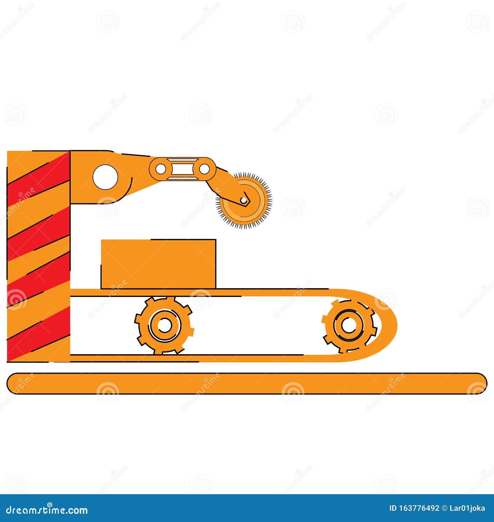 Assembly line image stock vector. Illustration of mechanical - 163776492