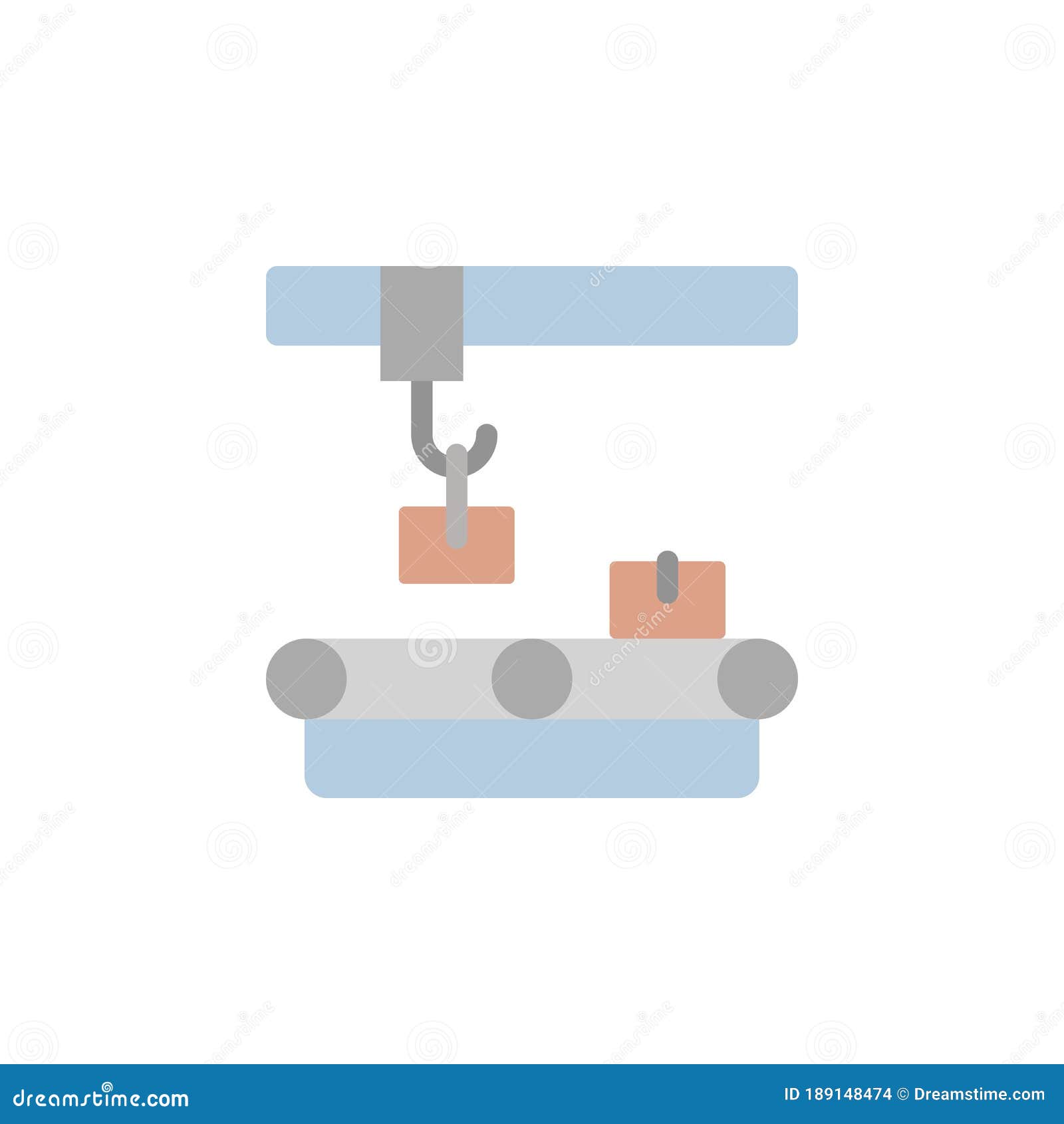 Assembly Line, Manufacturing Icon. Simple Color Vector Elements of ... Assembly Line, Manufacturing Icon. Simple Color Vector Elements of ...