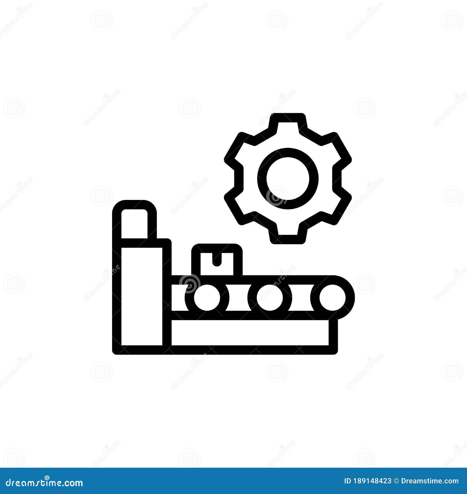 Assembly Line, Manufacturing Icon. Simple Line, Outline Vector Elements ...