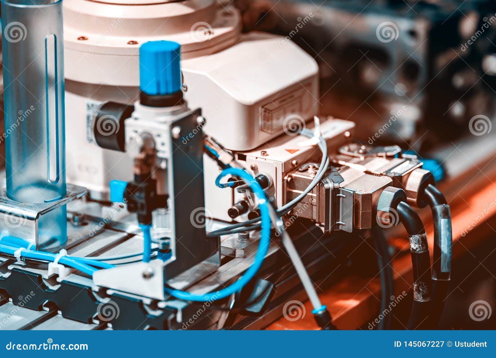 Assembly Line of Mechanical Engineering Stock Image - Image of material ...