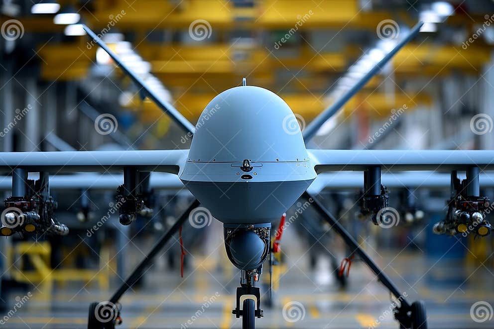 Assembly Line for Military Drones. Stock Photo - Image of drone, sport ...