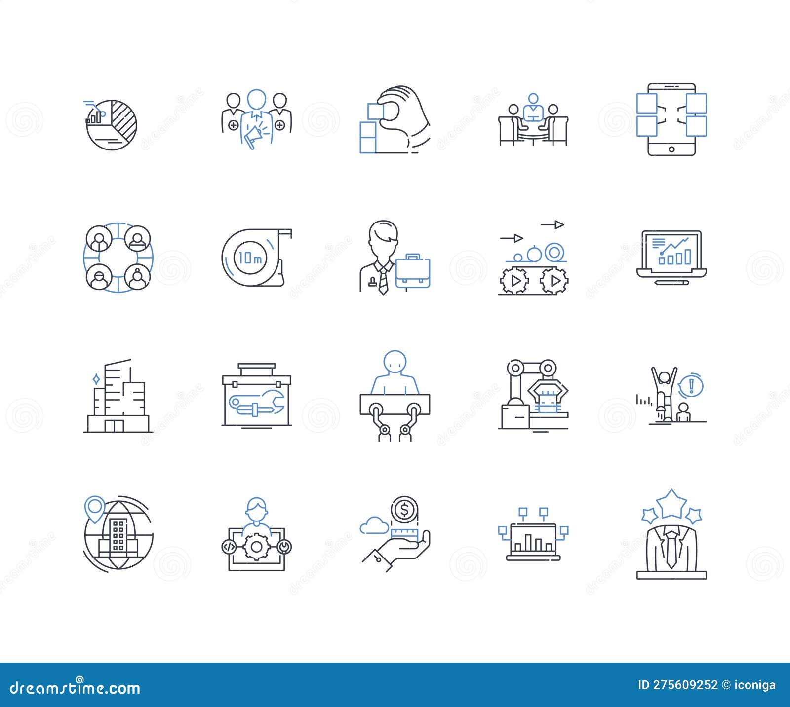 Assembly-line Production Line Icons Collection. Automation, Efficiency ... Assembly-line Production Line Icons Collection. Automation, Efficiency ...