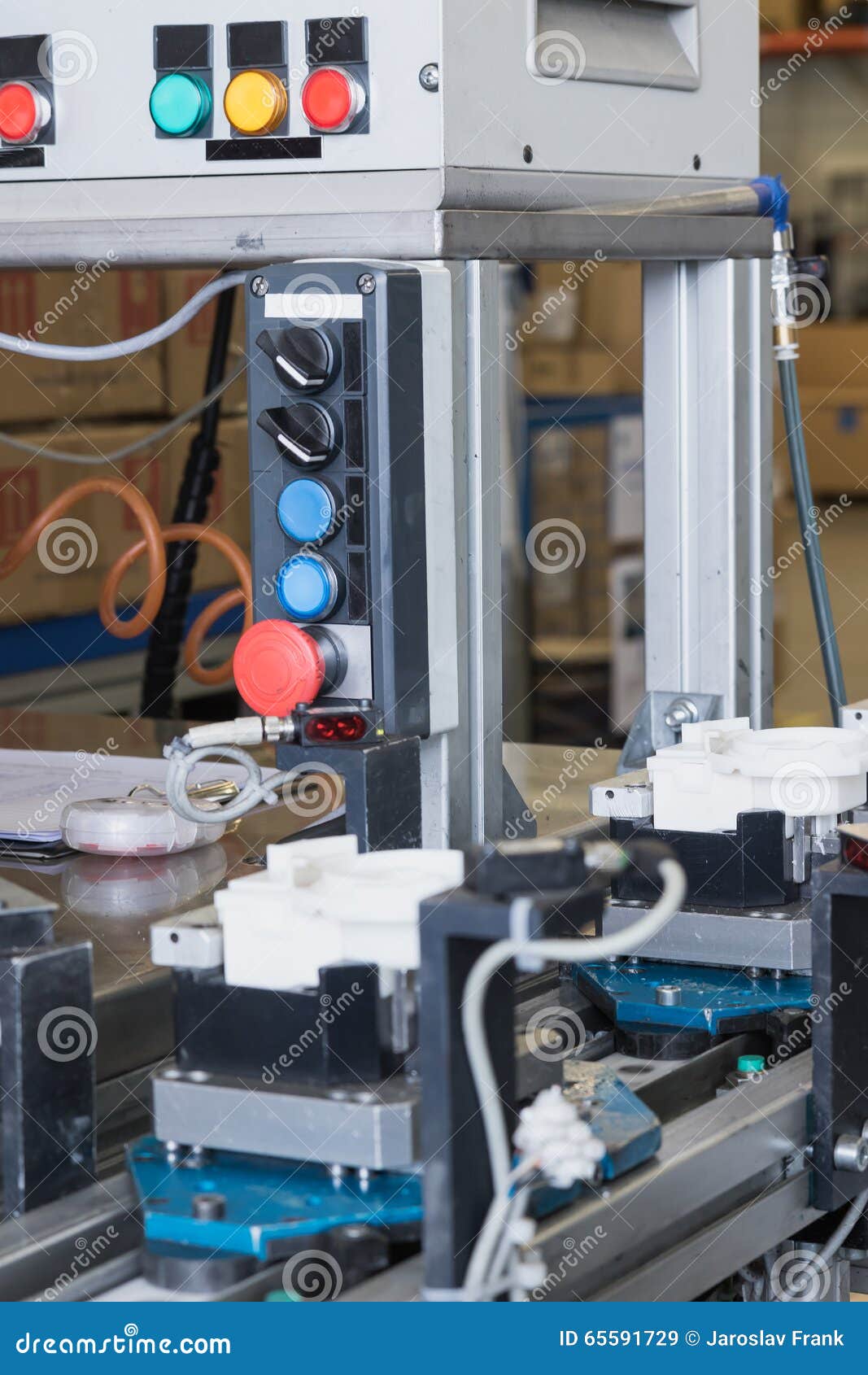Assembly line vertically stock image. Image of order - 65591729