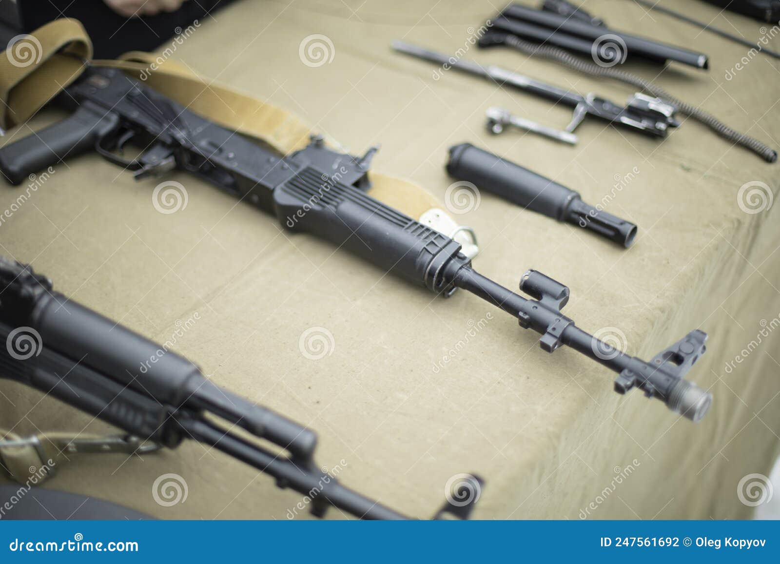 Assembly of Machine. Military Training in Russia Stock Photo - Image of ...