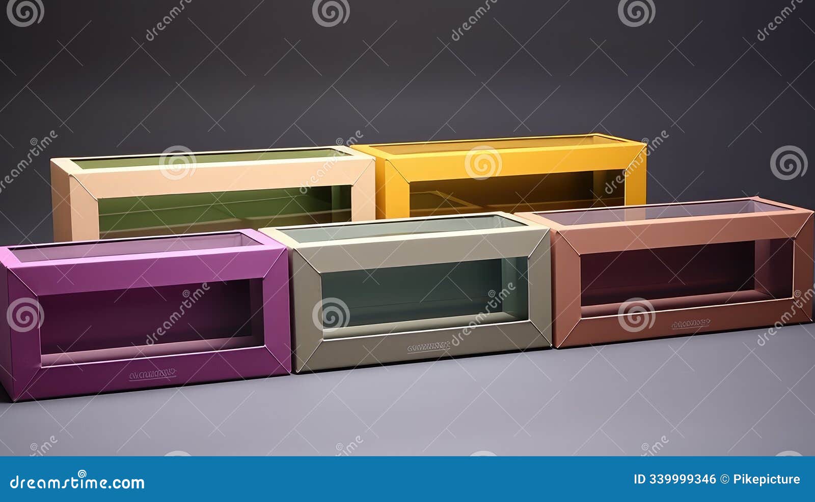 Assembly Paper Window Box Package Template Stock Illustration ...