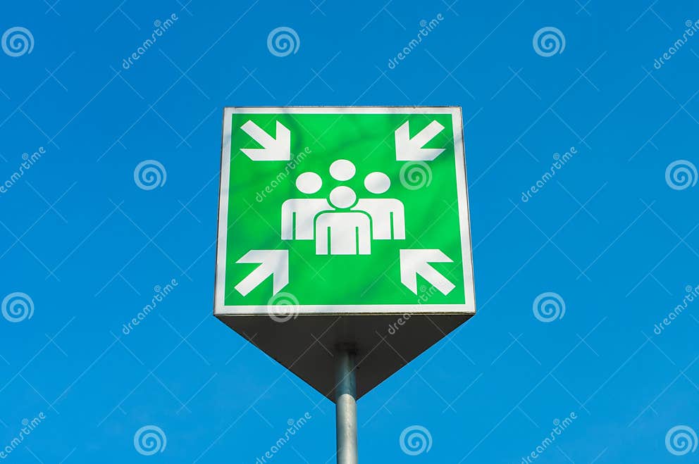 Assembly point stock photo. Image of white, meet, point - 24624676